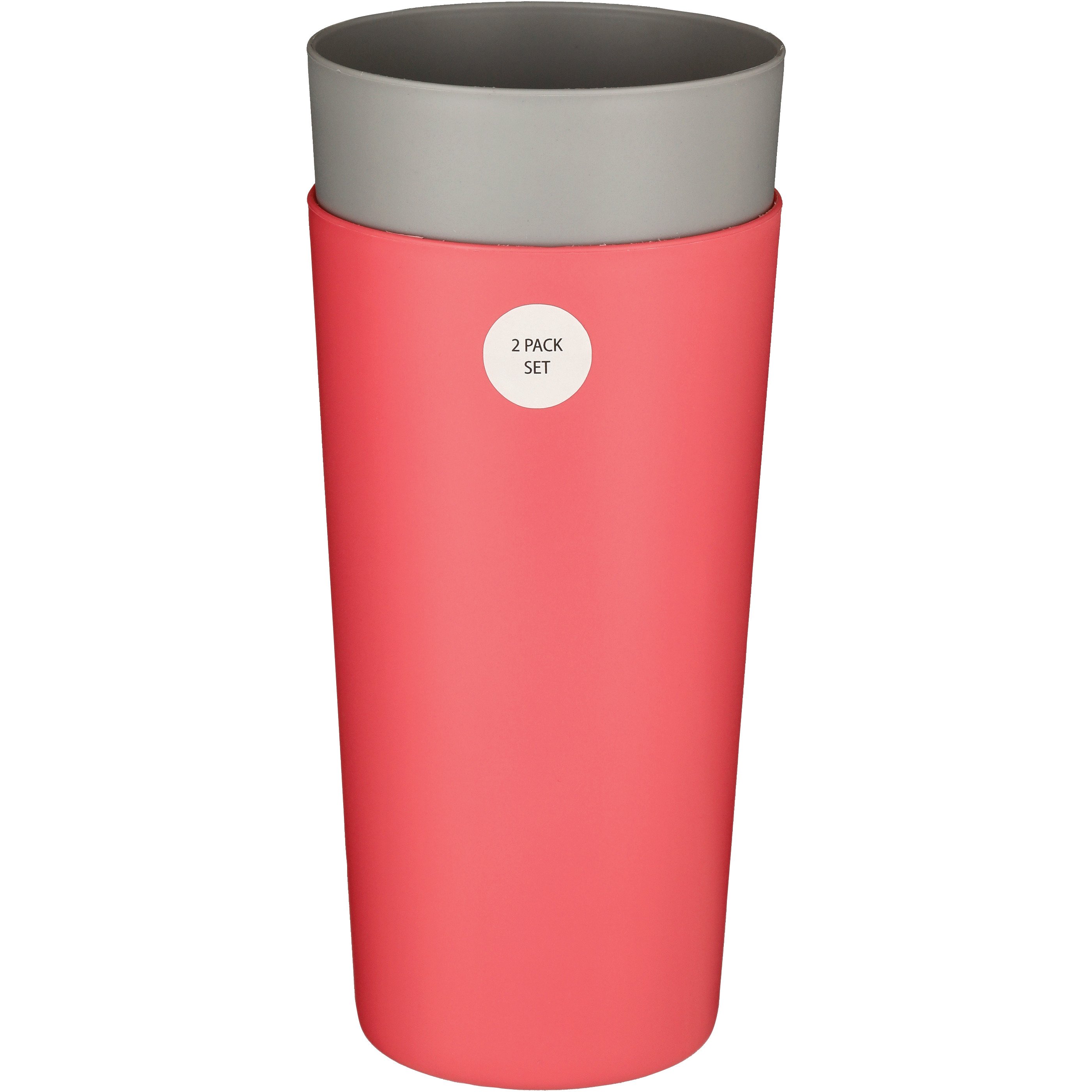 Destination Holiday Reusable Tumbler Set - Gray & Pink - Shop Cups ...