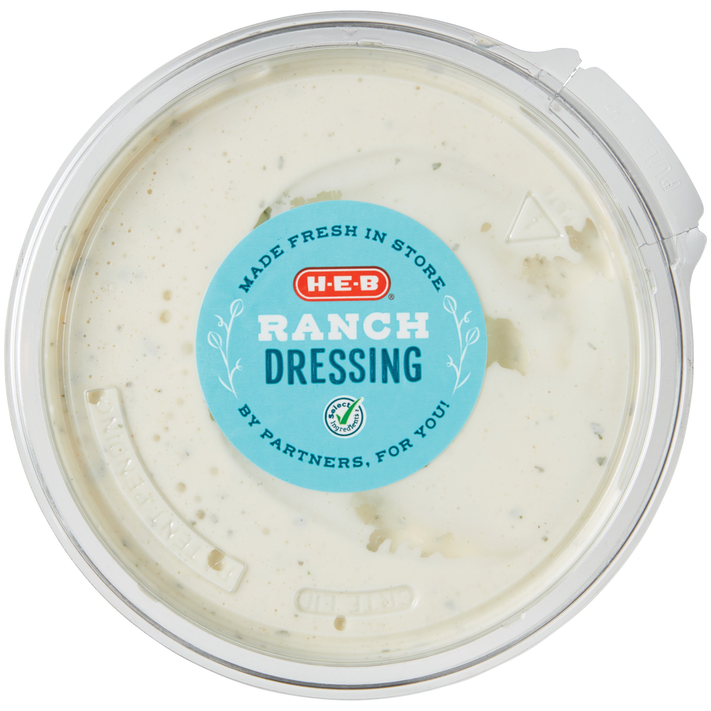 H-E-B Fresh Buttermilk Ranch Dressing Cup (Sold Cold) - Shop Salad ...