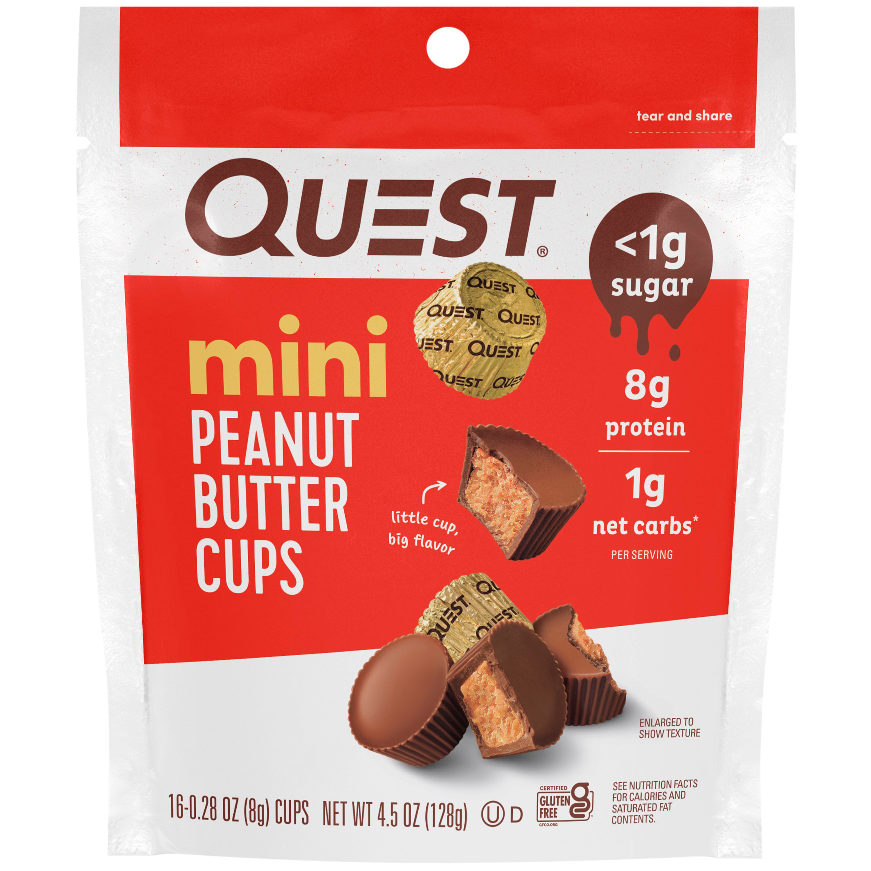 Quest Mini Peanut Butter Cups - Shop Granola & snack bars at H-E-B