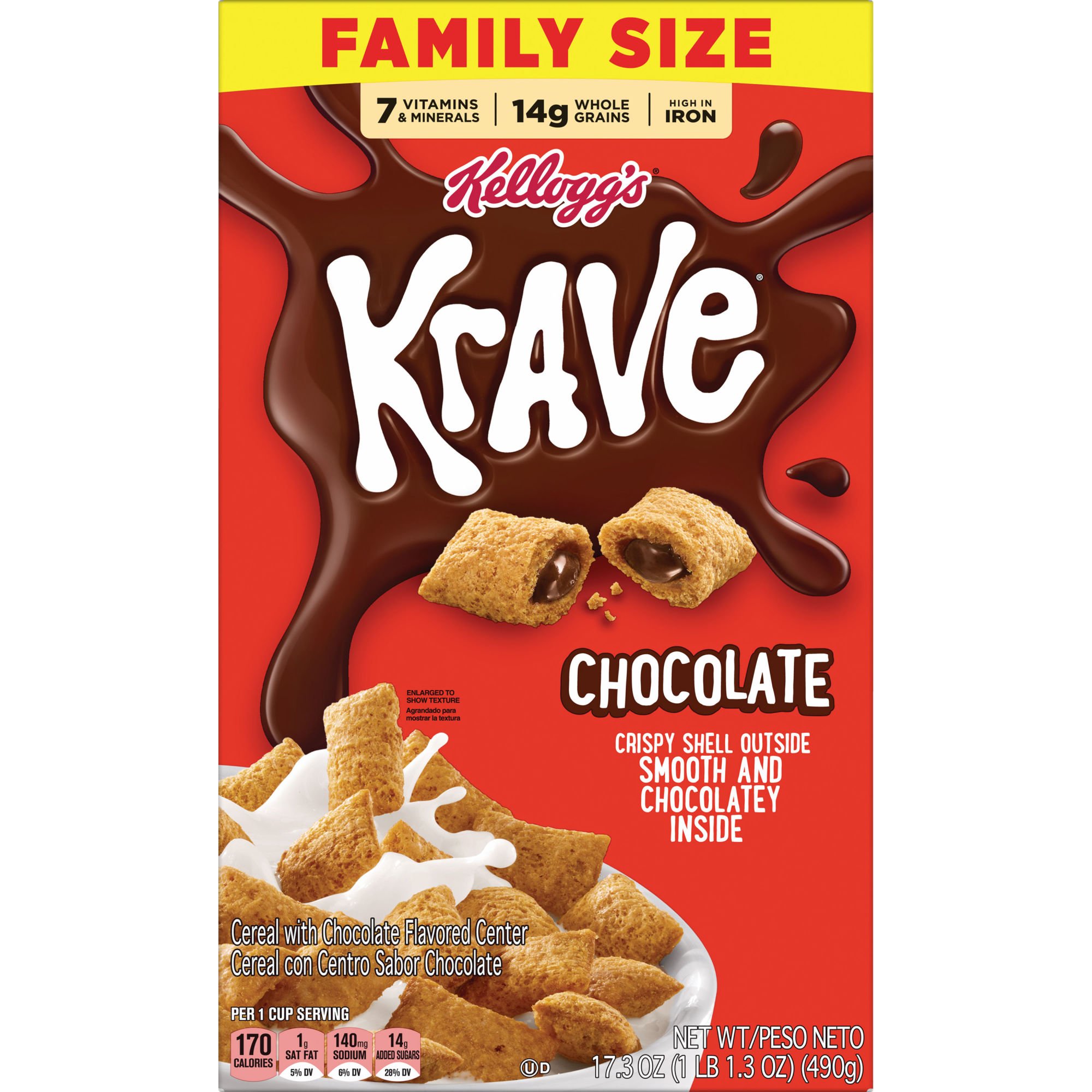 Kellogg's Krave Chocolate Cereal - Family Size - Shop Cereal at H-E-B