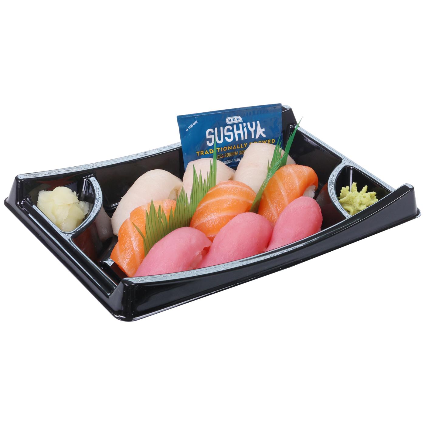 H-E-B Sushiya Premium Nigiri Sushi Combo Pack - Shop Sushi at H-E-B