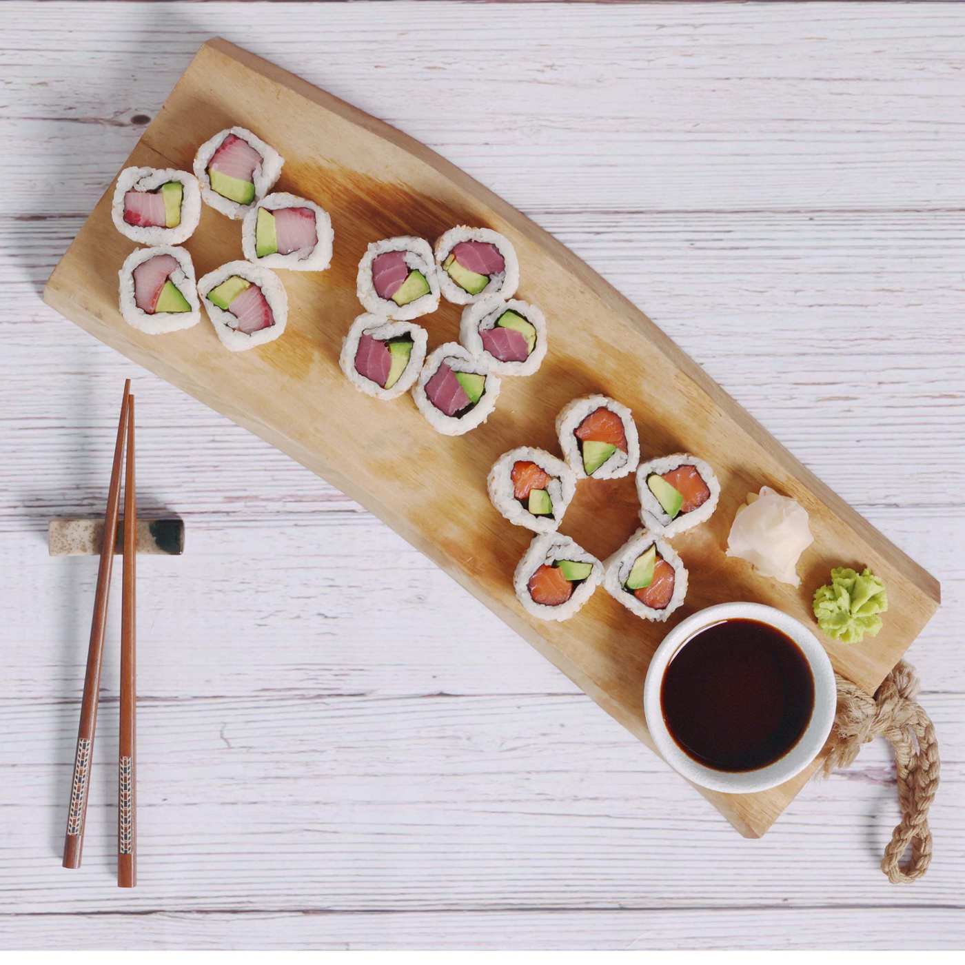 H-E-B Sushiya Ocean Trio Sushi Roll Combo Pack - Shop Sushi at H-E-B
