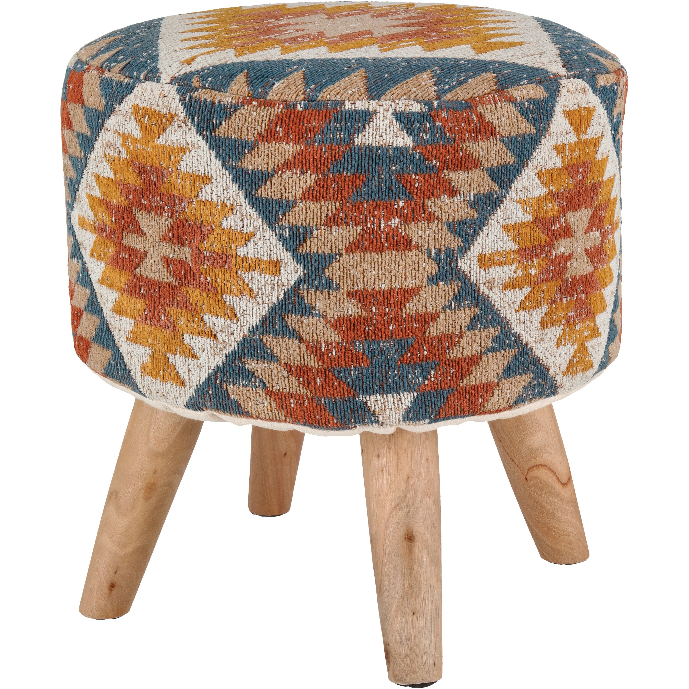 Haven + Key Kilim Pattern Pouf Footstool - Shop Seasonal decor at H-E-B