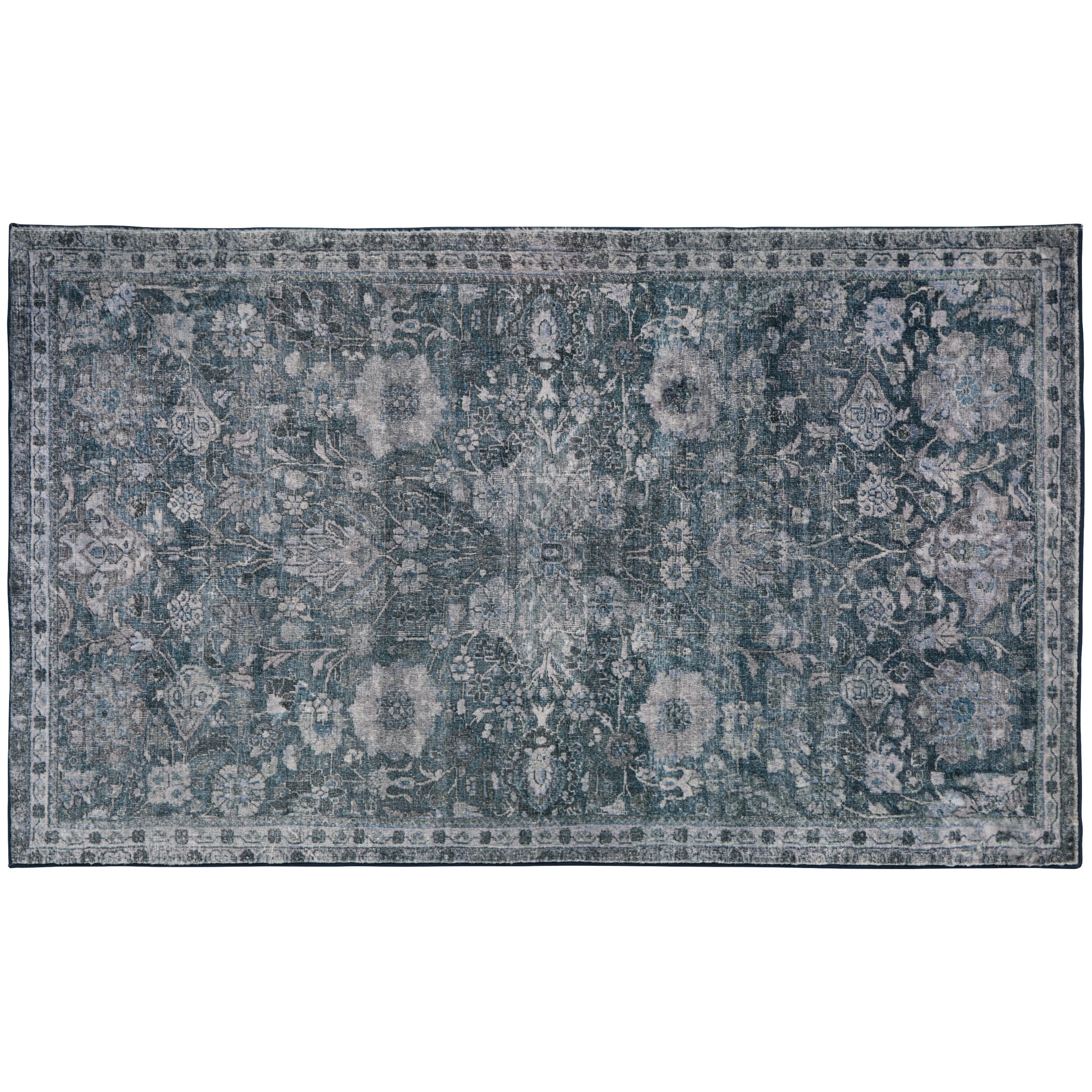 Haven + Key Lapin Pattern Area Rug - Blue - Shop Rugs & mats at H-E-B