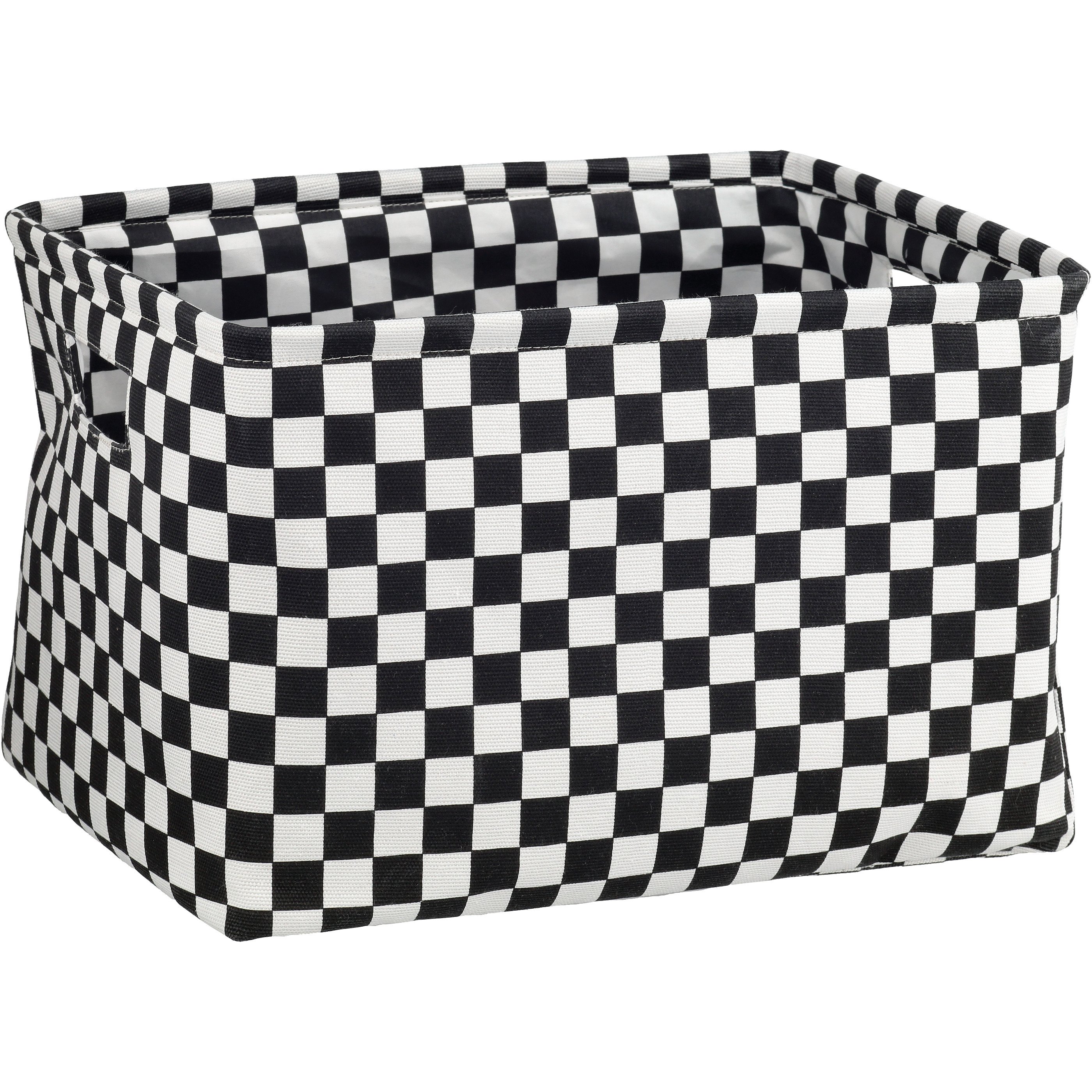 Destination Holiday Canvas Rectangle Storage Bin - Black/White - Shop ...