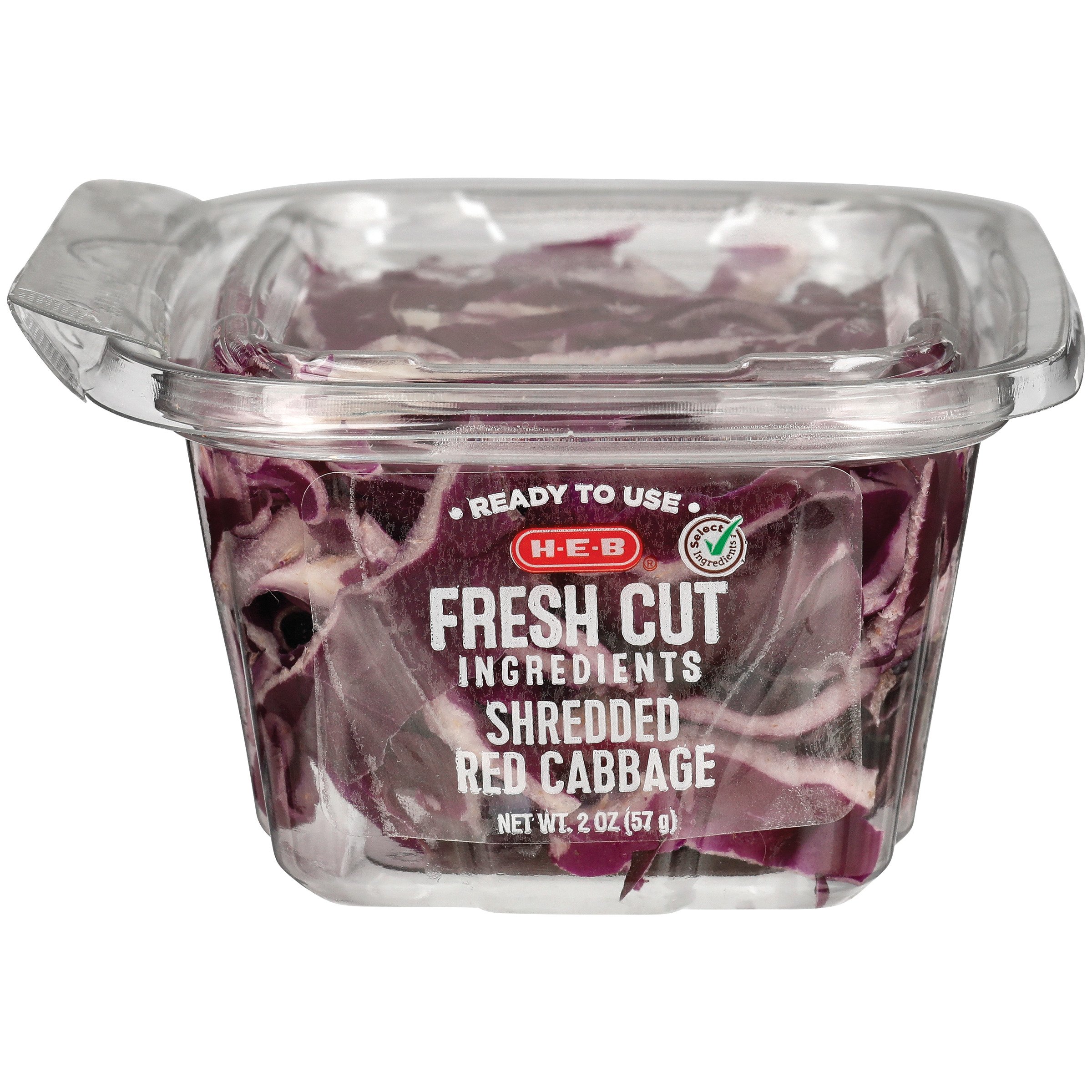 H-E-B Single Serve Fresh Shredded Red Cabbage - Shop Broccoli ...