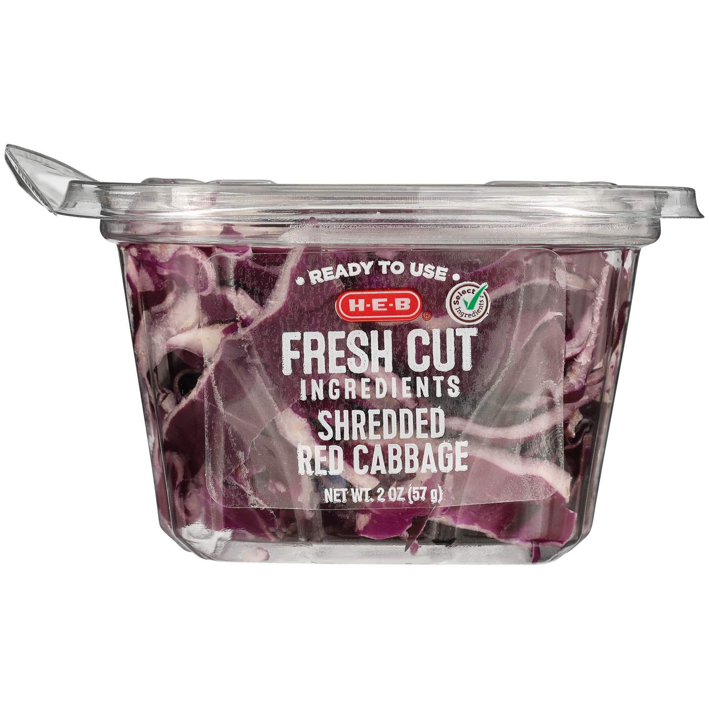 H-E-B Single Serve Fresh Shredded Red Cabbage - Shop Broccoli ...