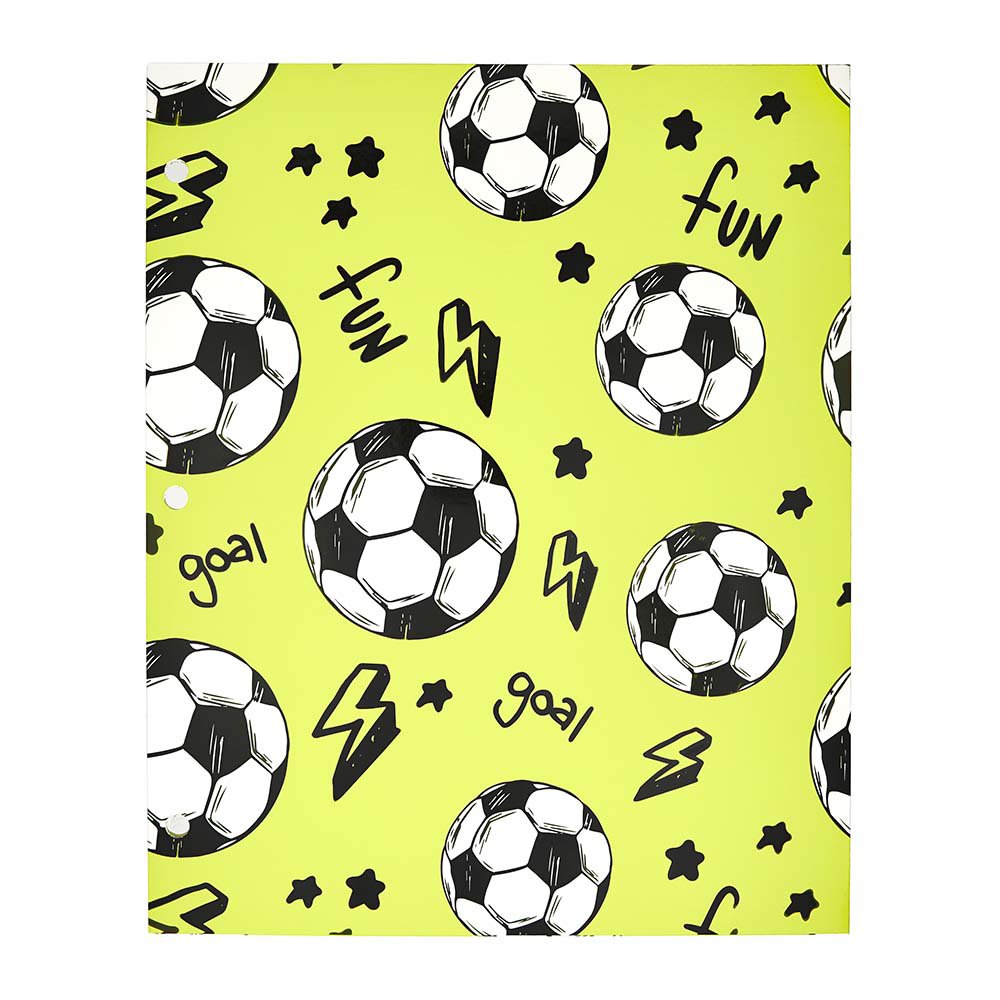 Eccolo Soccer Fun 2 Pocket Paper Portfolio - Shop Folders at H-E-B