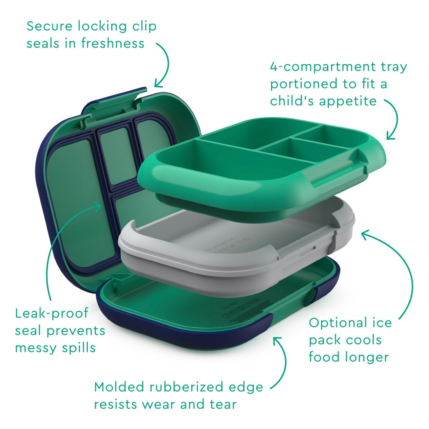 Bentgo Kids Chill Lunch Box - Green/Navy - Shop Food Storage at H-E-B