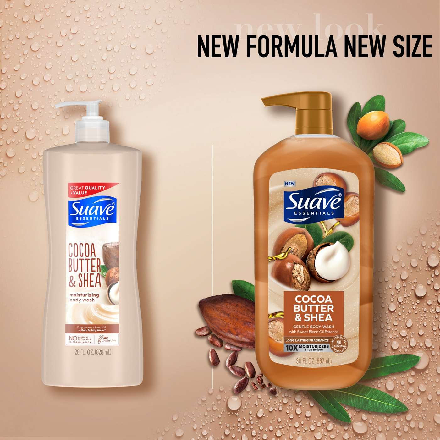 Suave Essentials Gentle Body Wash - Cocoa Butter & Shea - Shop Body ...