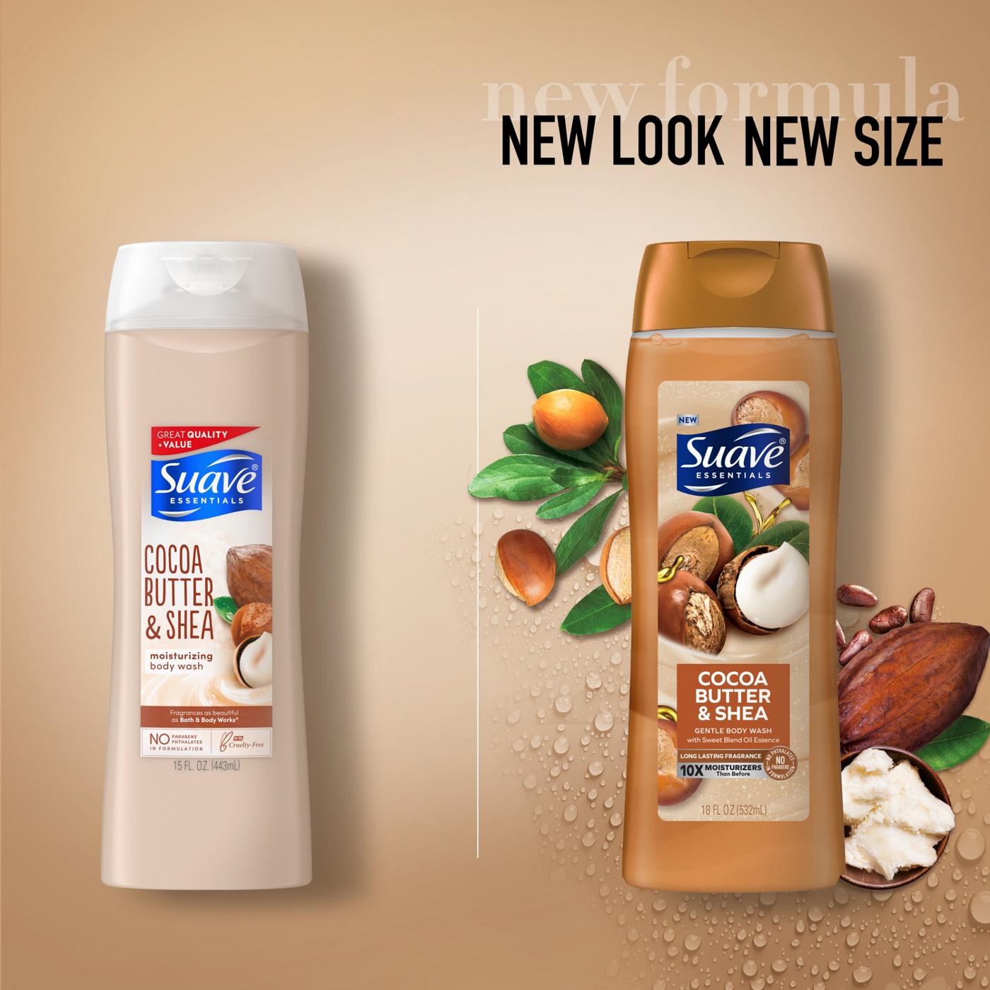 Suave Essentials Gentle Body Wash, Cocoa Butter & Shea - Shop Body wash ...