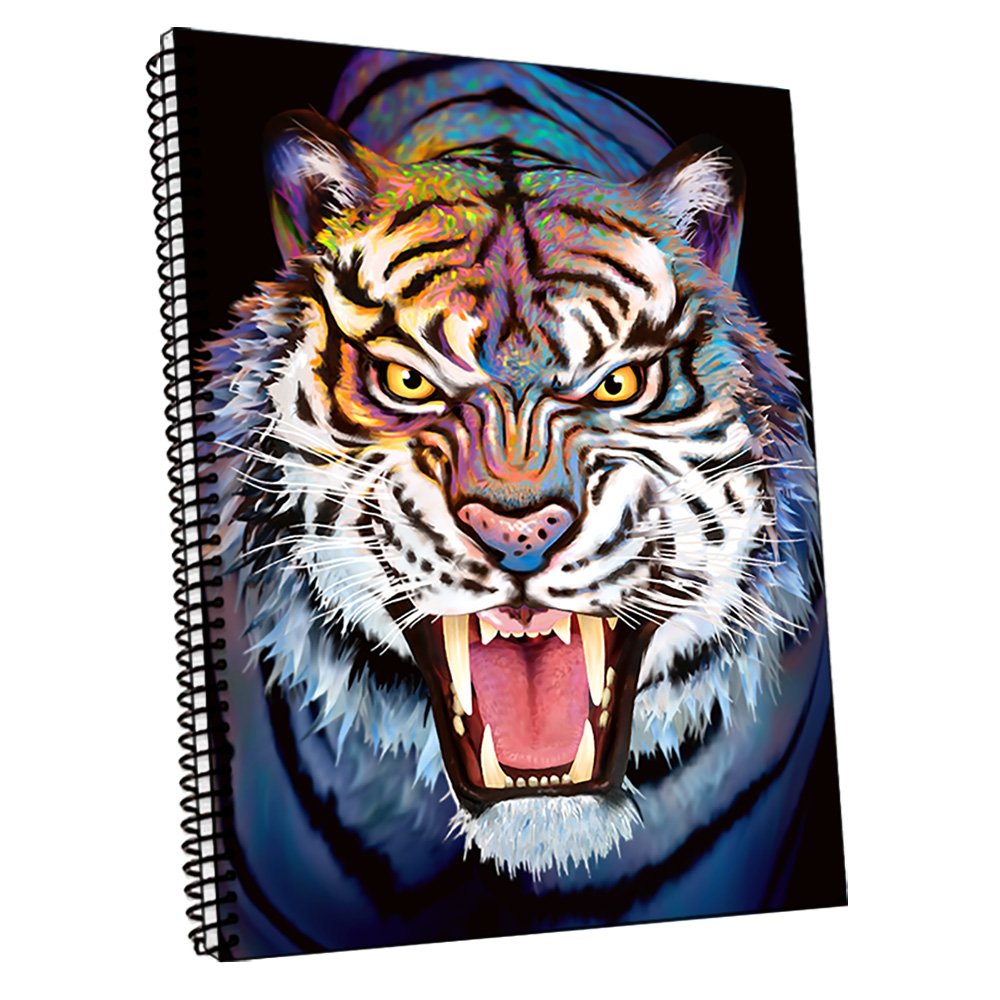 Artgame Tiger Lenticular College Ruled Fashion Spiral Notebook - Shop ...