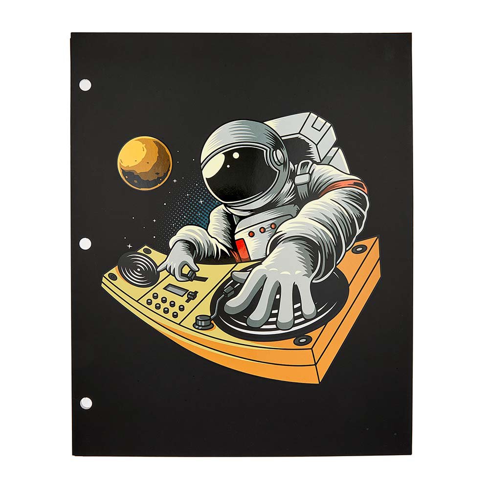 Eccolo Astronaut DJ Pocket Laminated Folder - Shop Folders at H-E-B