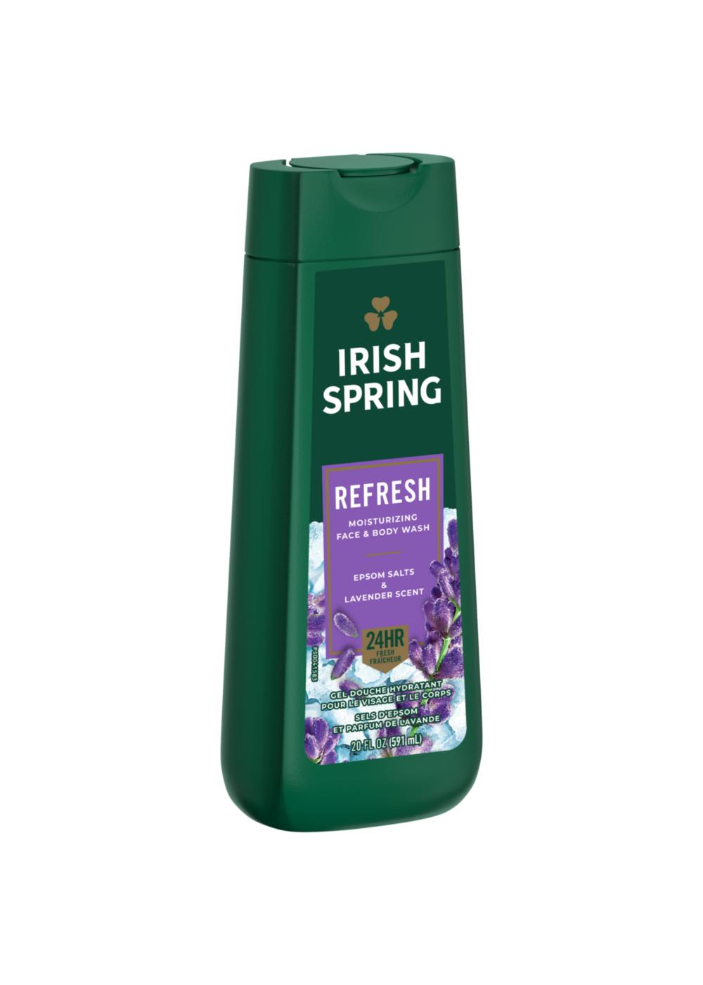 Irish Spring Refresh Face & Body Wash - Epsom Salts & Lavender - Shop ...