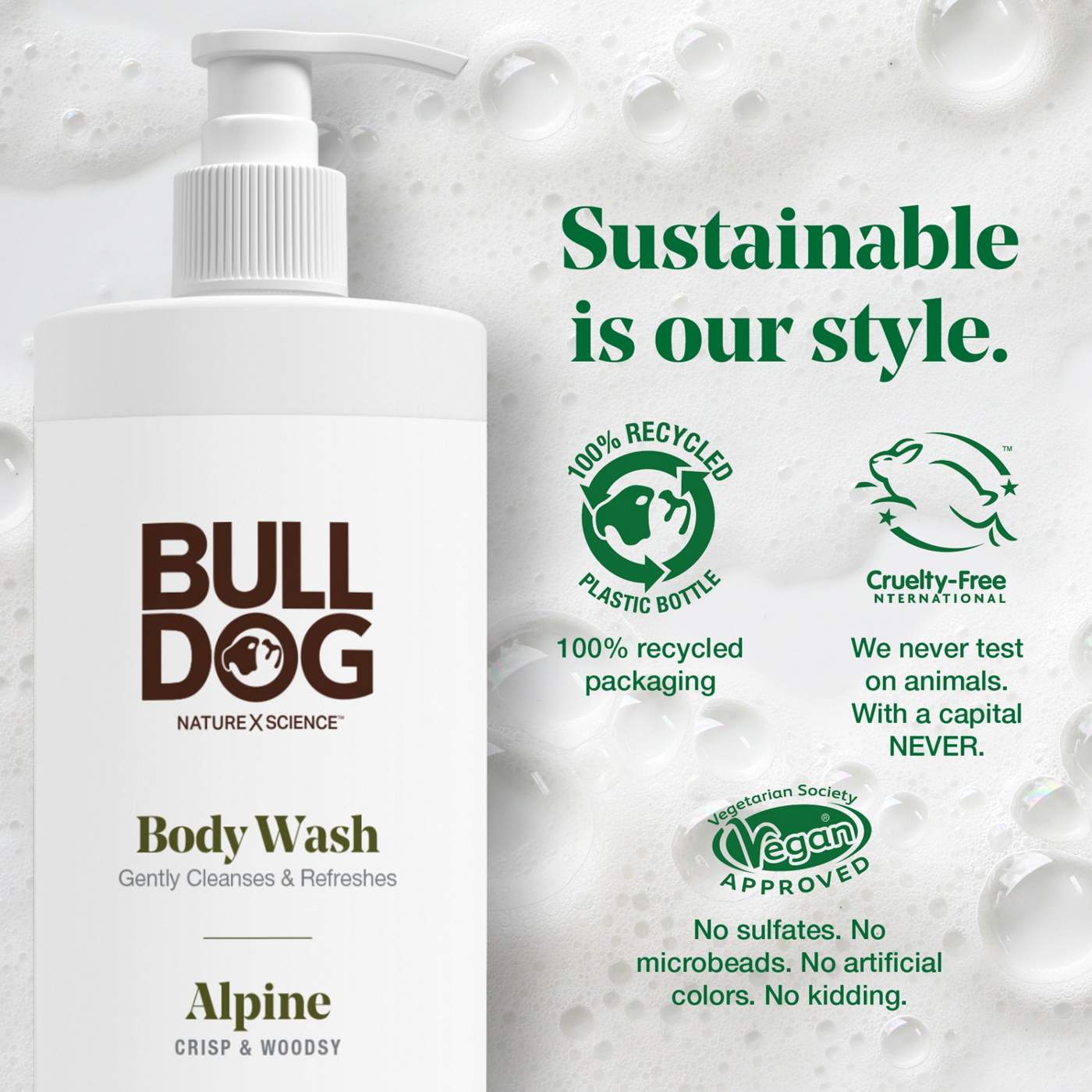 Bulldog Body Wash - Crisp & Woodsy Alpine - Shop Body wash at H-E-B