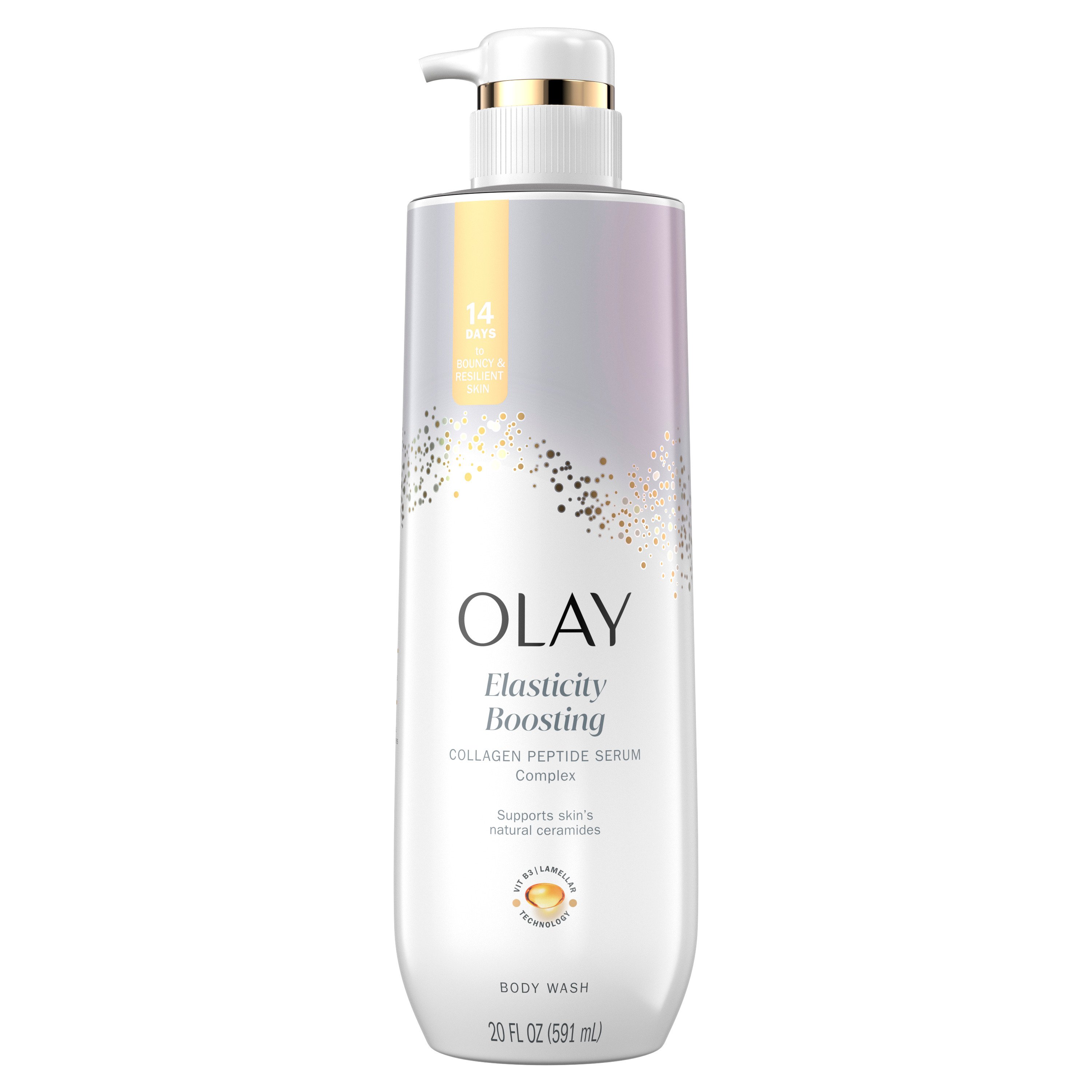Olay Elasticity Boosting Body Wash with Collagen Peptide Serum Complex ...