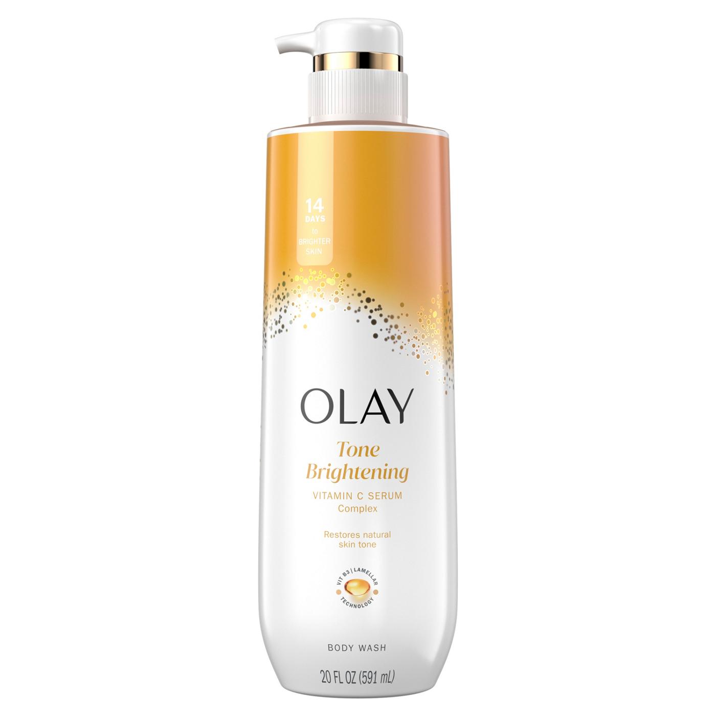 Olay Tone Brightening Body Wash with Vitamin C & BHA Serum Complex ...