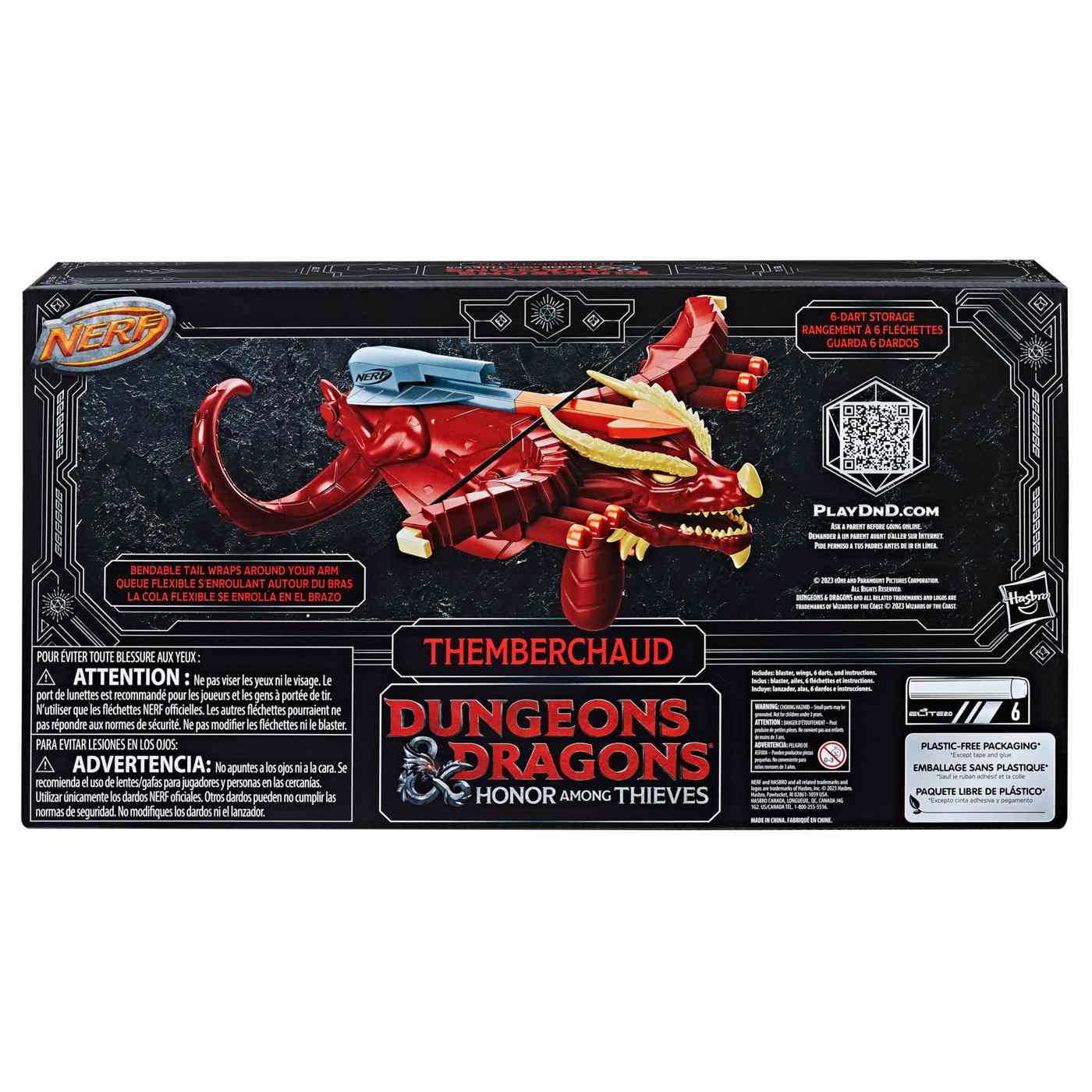 Nerf Dungeons & Dragons: Honor Among Thieves Themberchaud Dart Crossbow ...