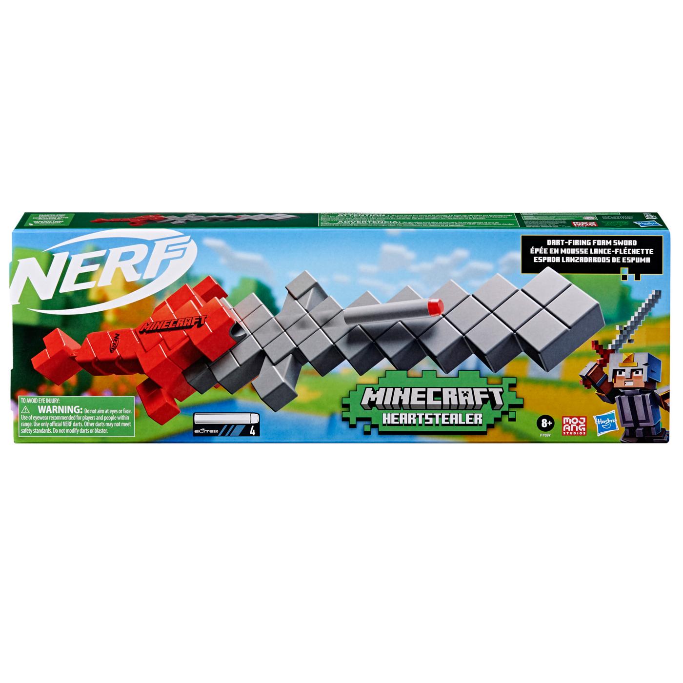 Nerf Minecraft Heartstealer Foam Sword Dart Blaster - Shop Blasters at ...