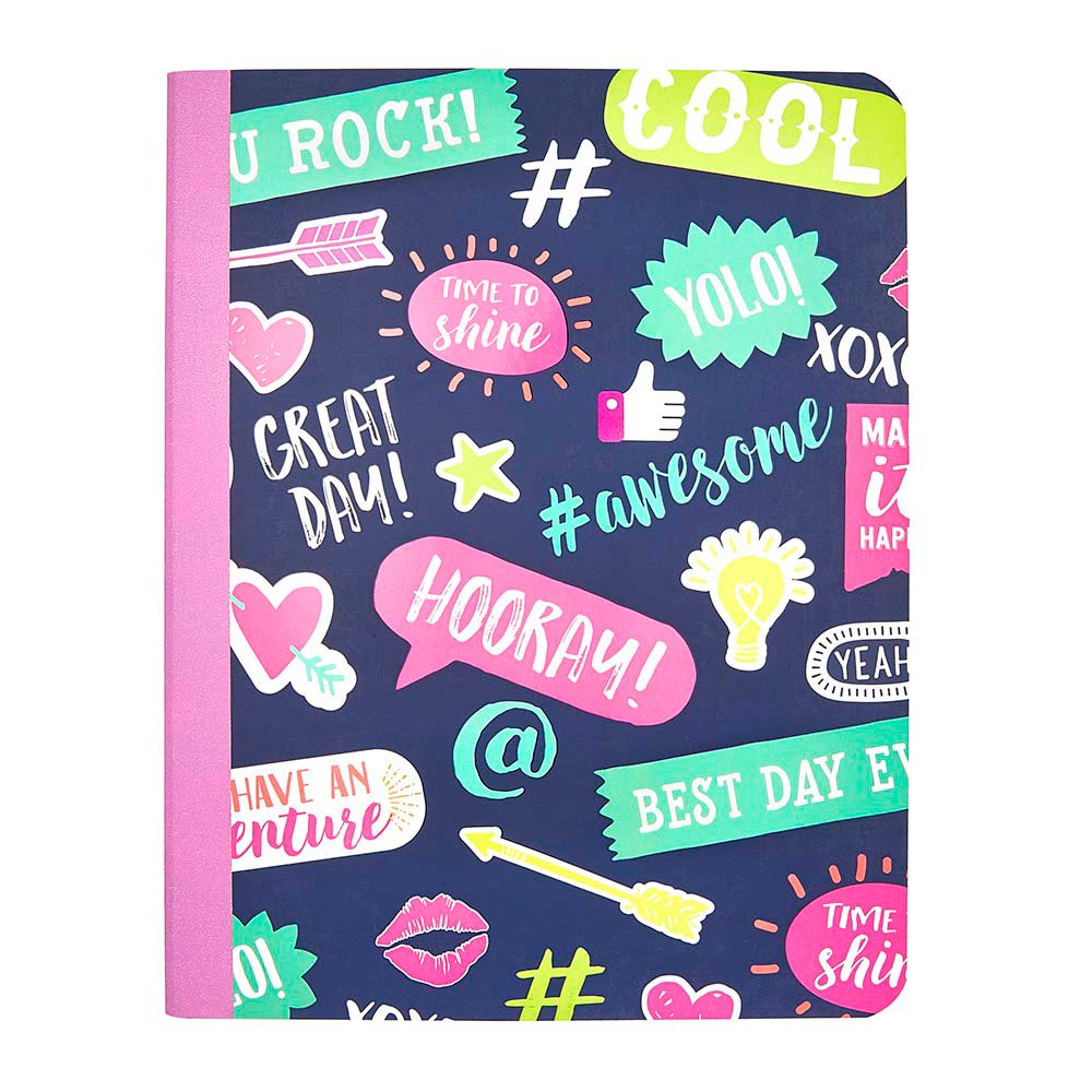 Eccolo Hooray Collage Wide Ruled Composition Book - Shop Notebooks at H-E-B