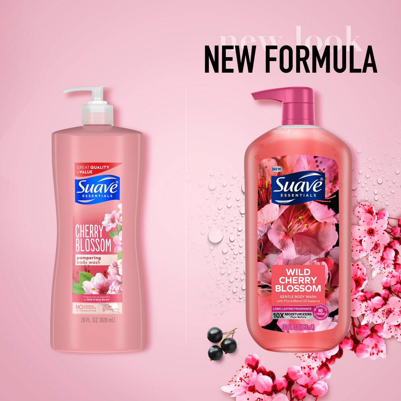 Suave Essentials Gentle Body Wash Wild Cherry Blossom Shop Body