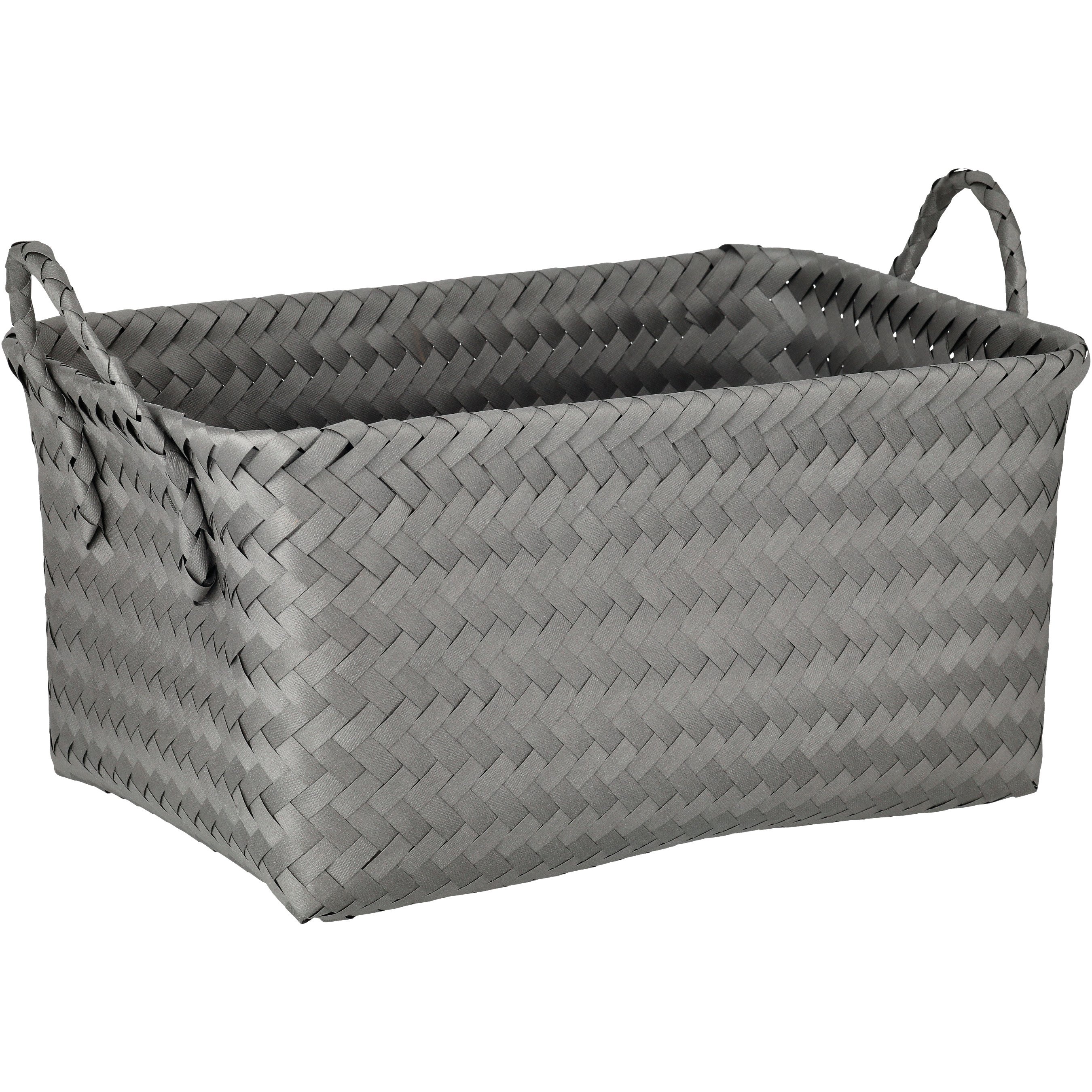 our goods Woven Plastic Storage Basket - Gray - Shop Storage bins at H-E-B