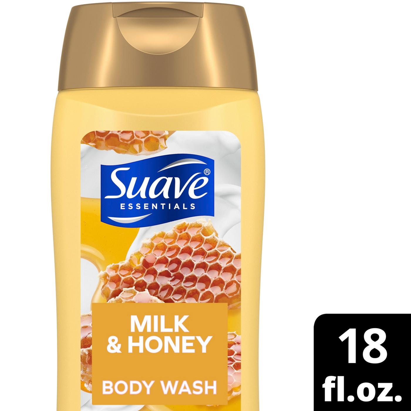 Suave Essentials Gentle Body Wash - Milk & Honey - Shop Body wash at H-E-B