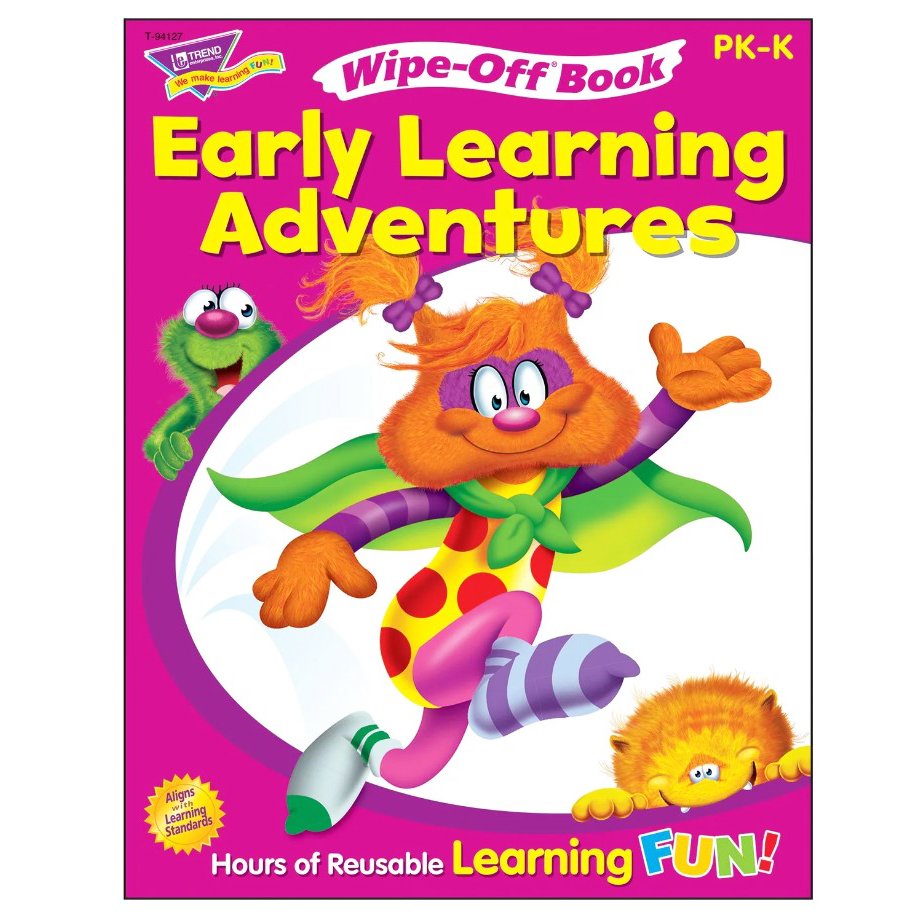 Trend Enterprises Early Learning Adventures Wipe-Off Activity Book ...