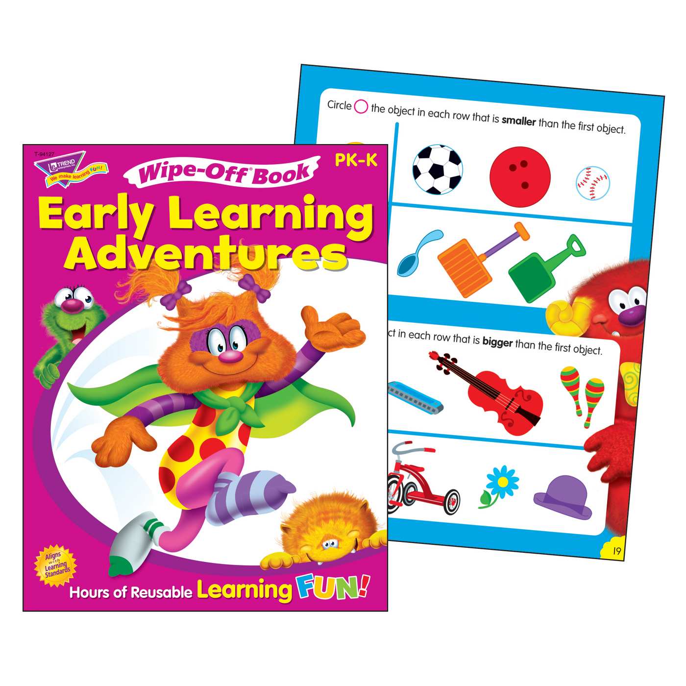 Trend Enterprises Early Learning Adventures Wipe-Off Activity Book ...