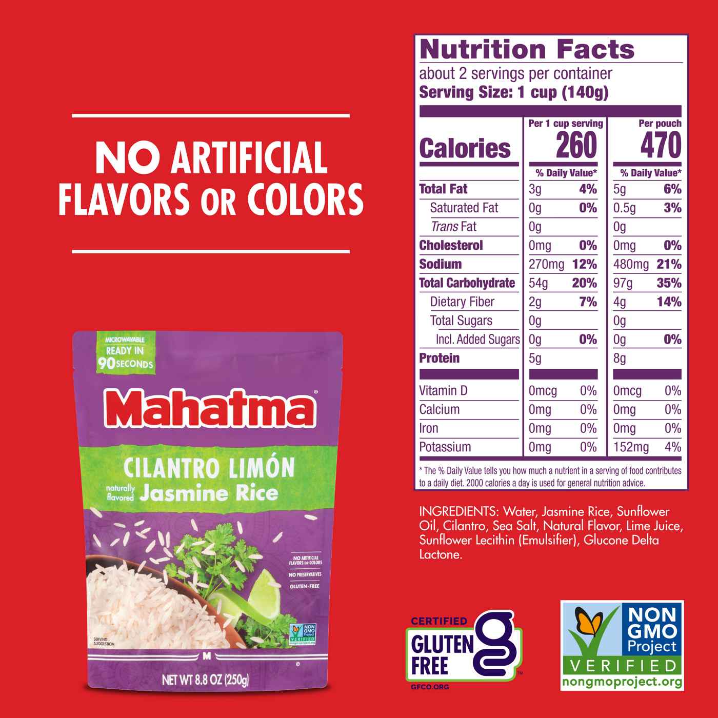 Mahatma Cilantro Lime Jasmine Rice - Shop Rice & grains at H-E-B