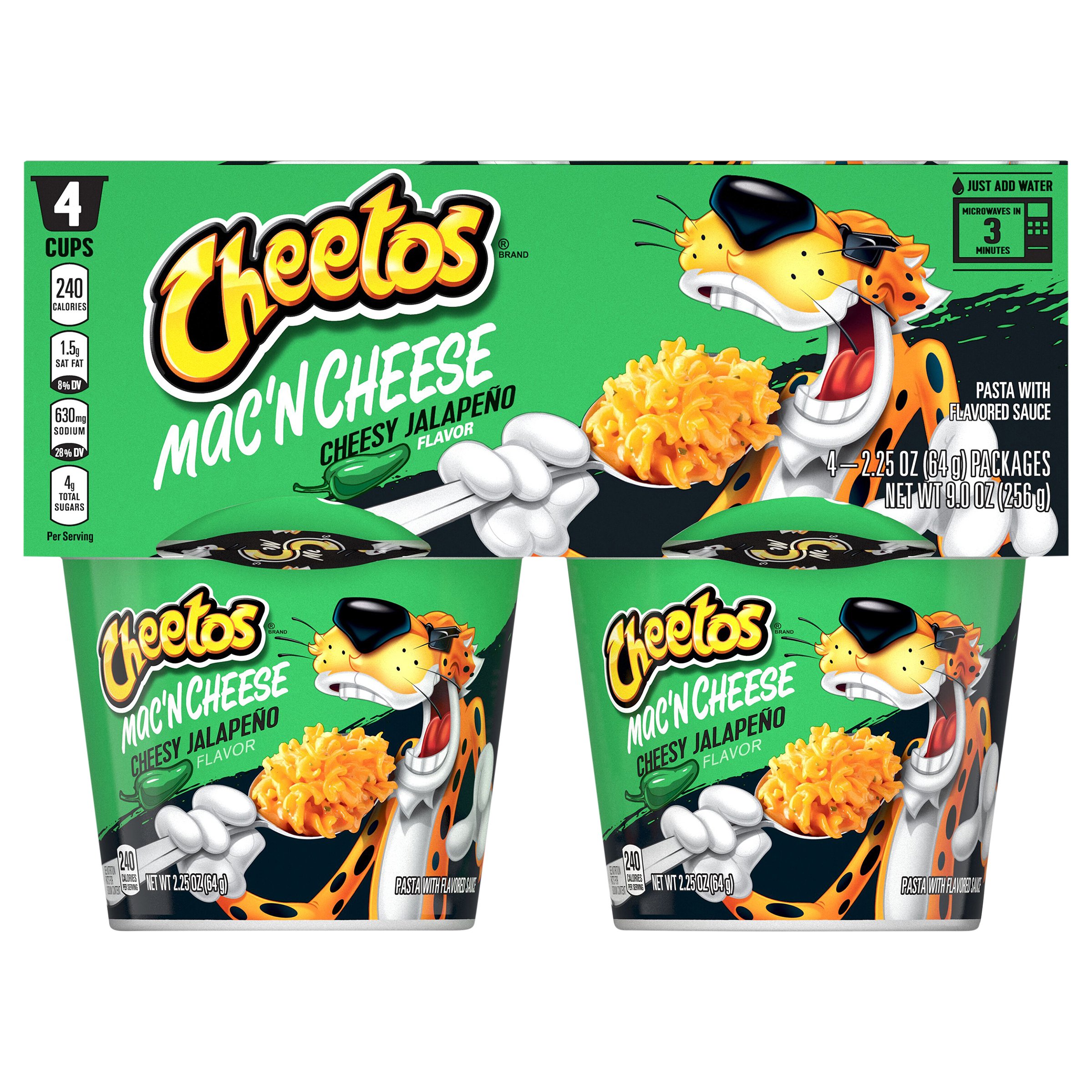 Cheetos Microwavable Cheesy Jalapeno Mac 'n Cheese Cups - Shop Pantry ...