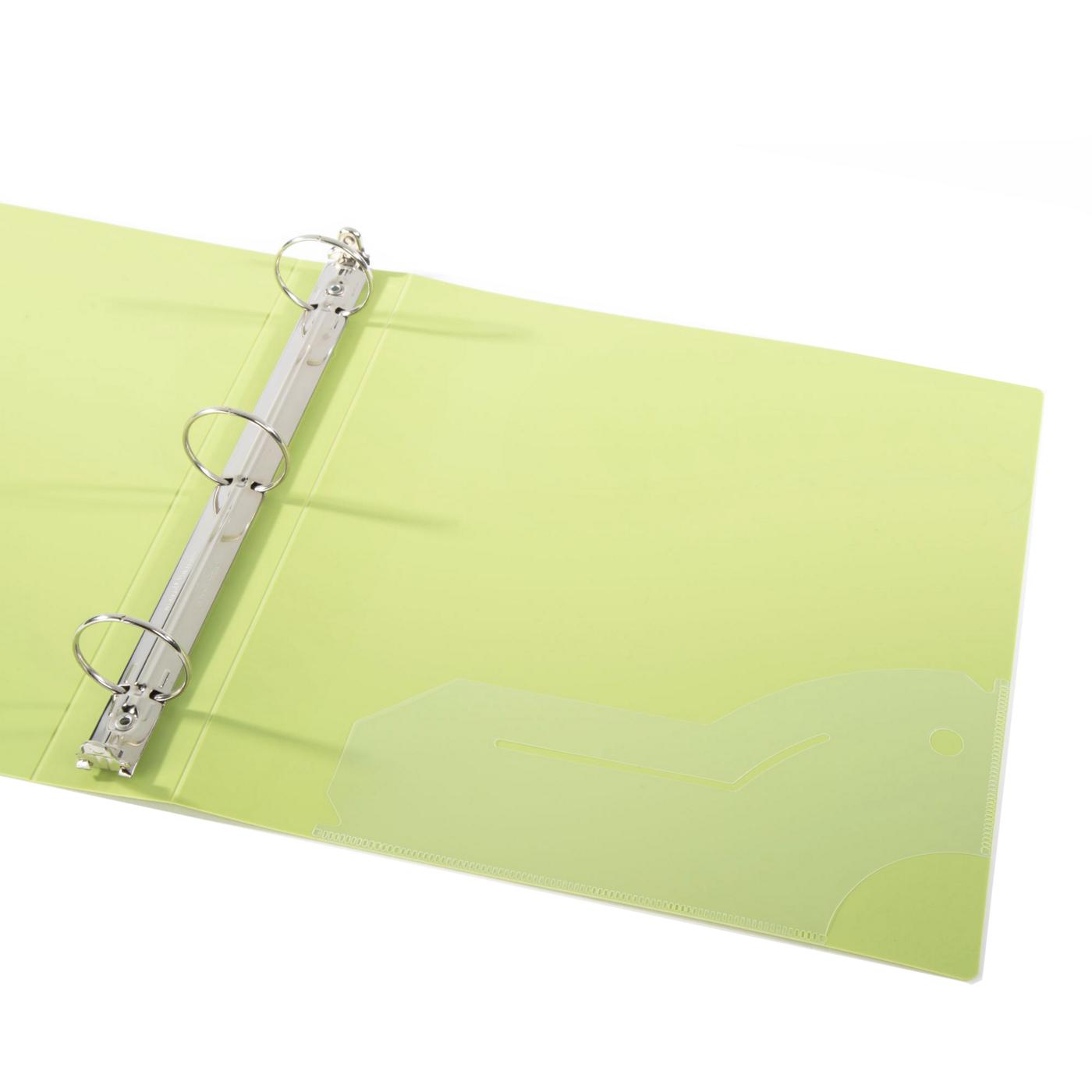 Filexec Products 3-Ring Pocket Poly Binder - Neon Green - Shop Binders ...