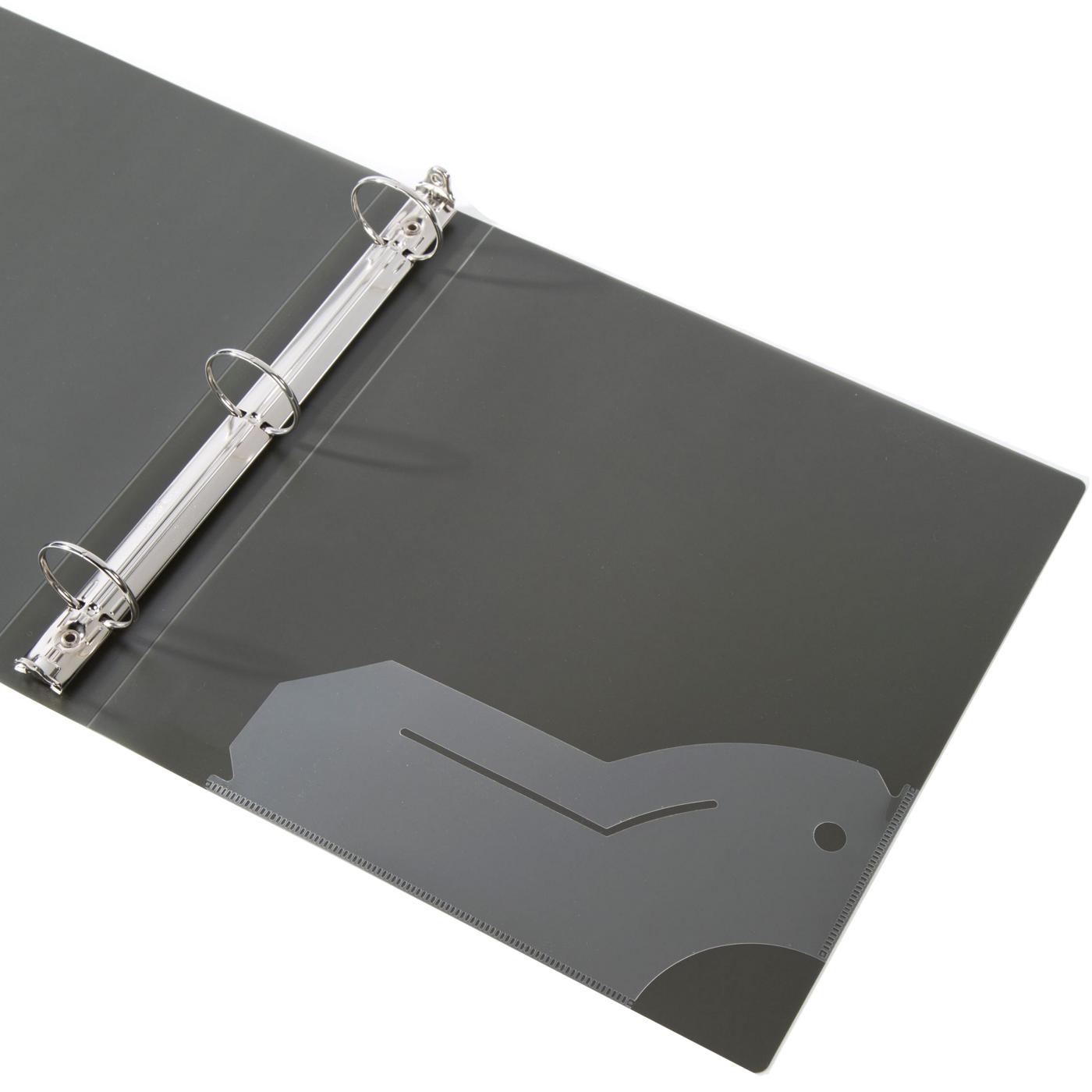 Filexec Products 3-Ring Pocket Poly Binder - Black - Shop Binders at H-E-B