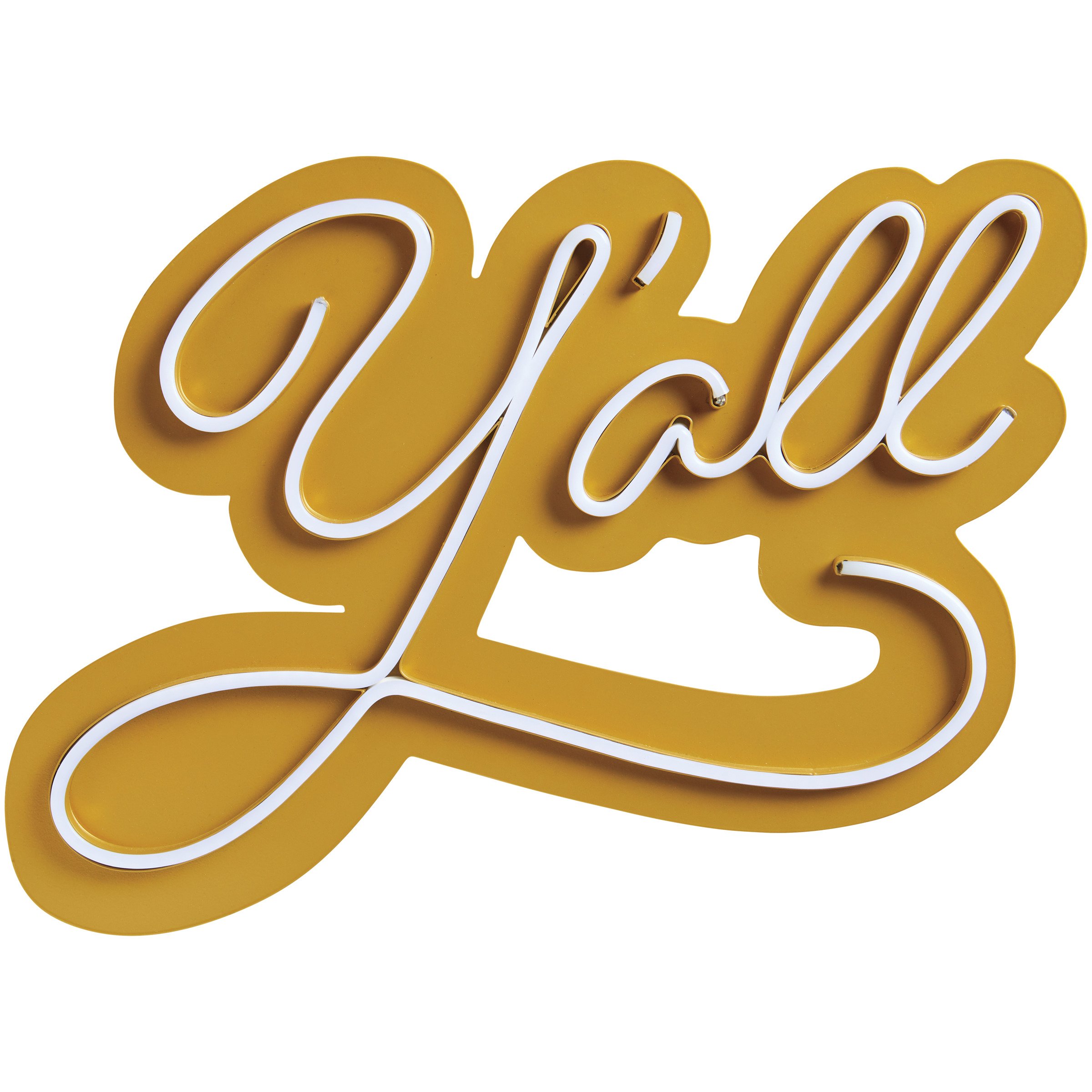 Destination Holiday Y'all Neon Light Wall Decor - Shop Seasonal decor ...