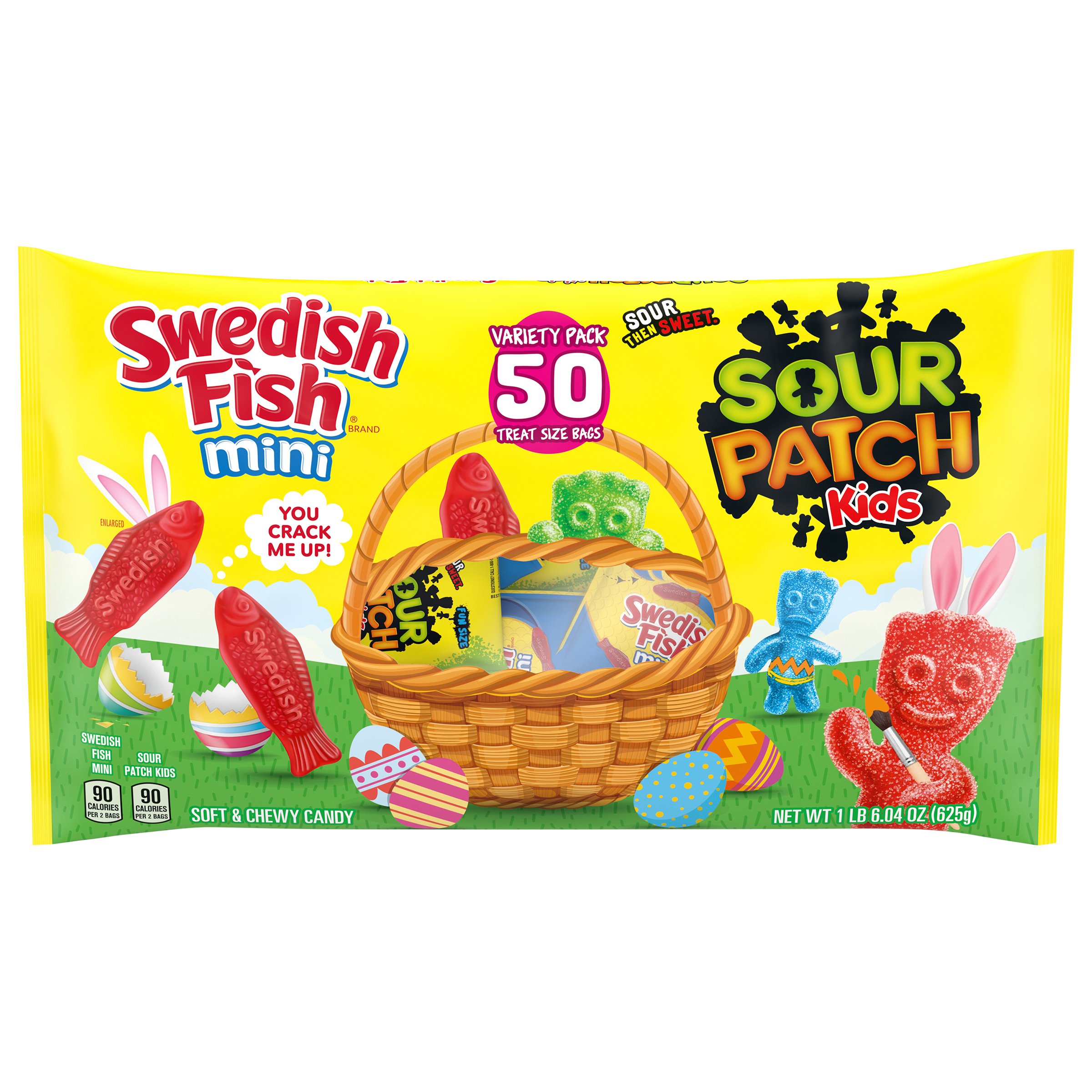 Sour Patch Kids & Swedish Fish Assorted Treat Size Easter Candy - Shop ...