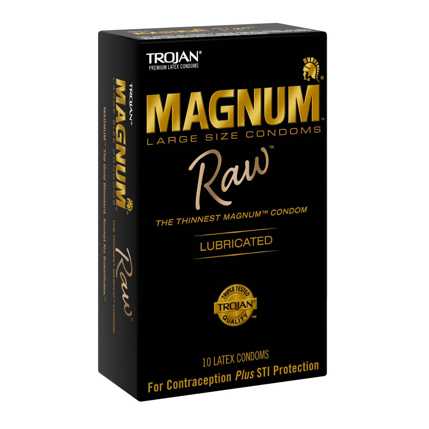 Trojan MAGNUM Raw Lubricated Condoms - Shop Condoms & contraception at ...