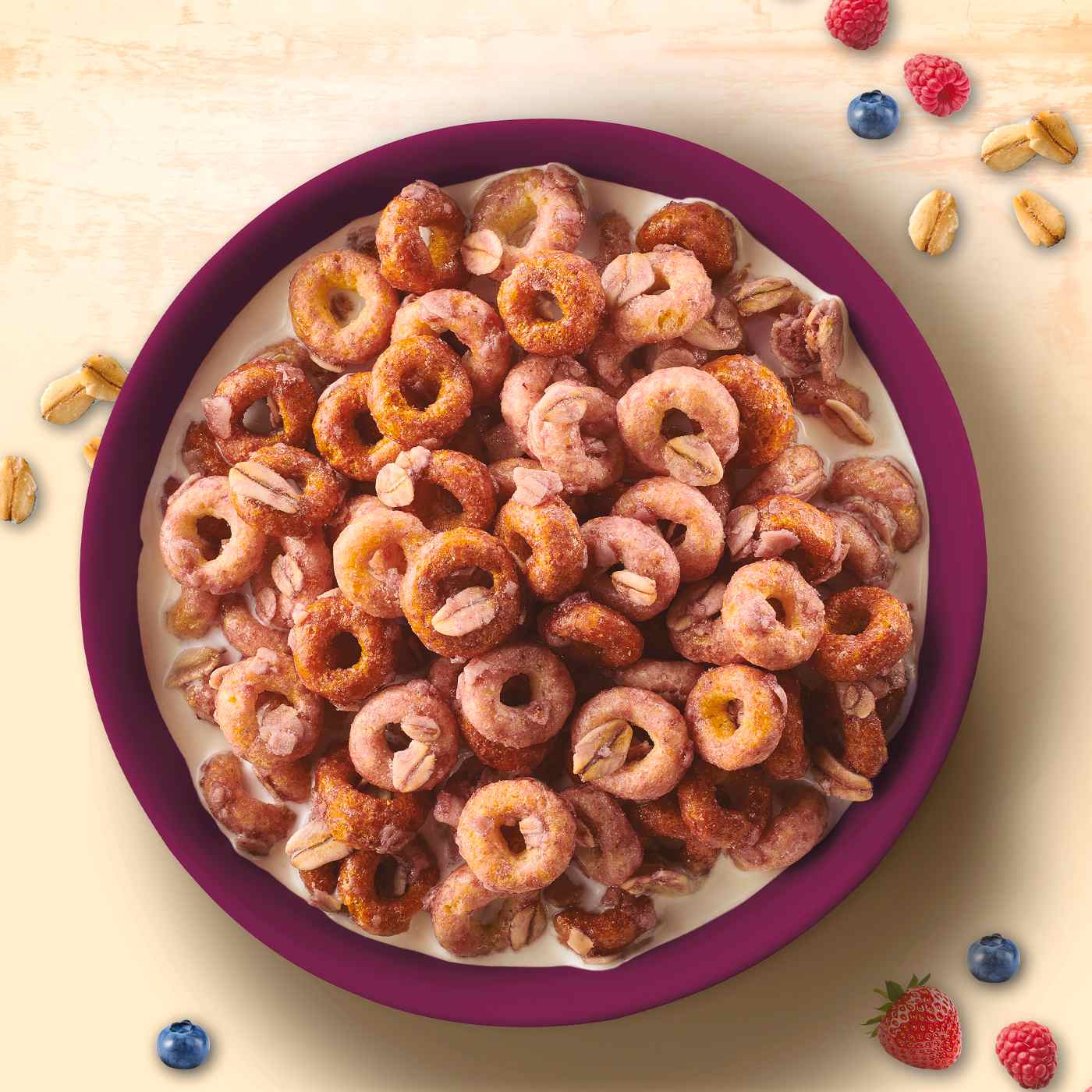 General Mills Cheerios Oat Crunch Berry Cereal Large Size - Shop Cereal ...