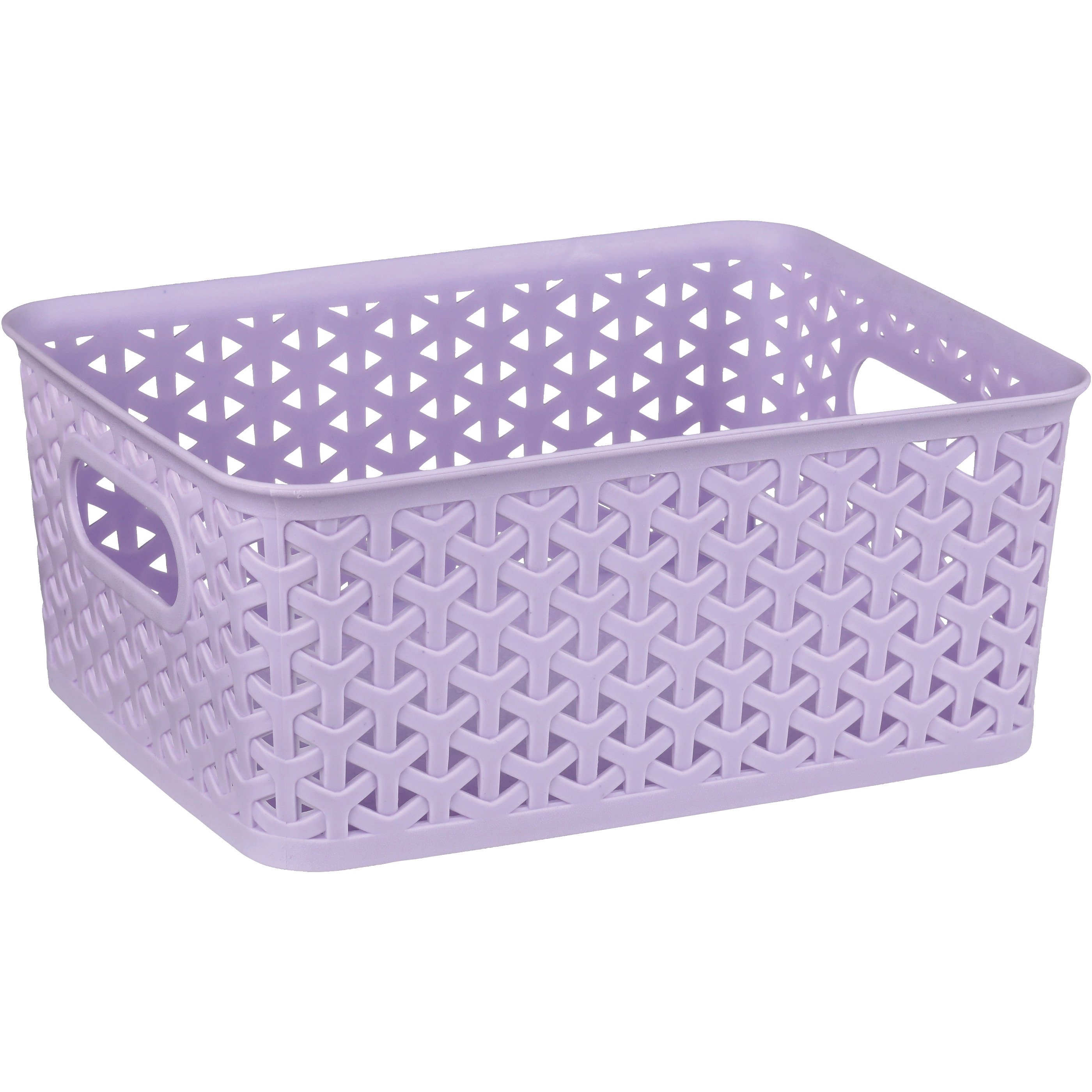 Destination Holiday Cross Weave Rectangle Storage Bin - Lavender - Shop ...