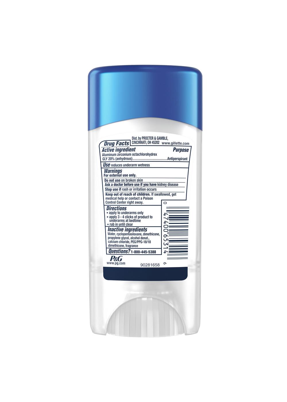Gillette Clinical Protection Antiperspirant Deodorant Gel - Cool Wave ...