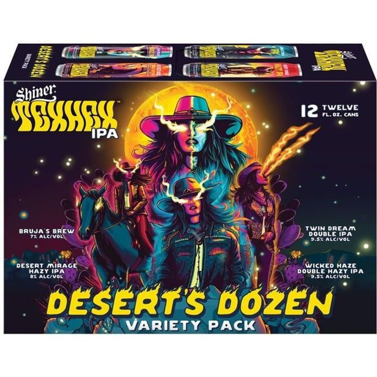 Shiner TexHex IPA Desert's Dozen Variety Craft Beer 12 pk Cans - Shop ...