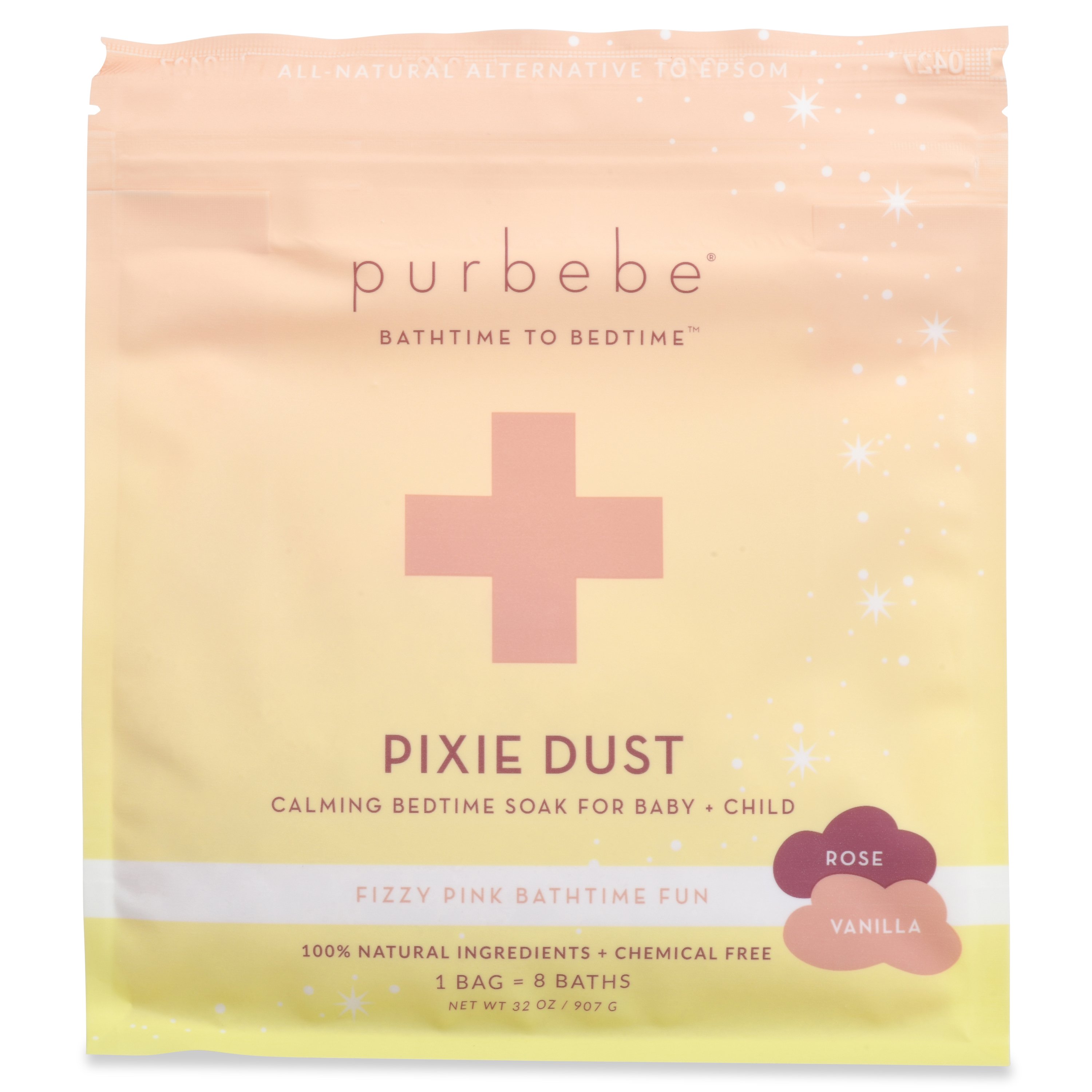 Purbebe Pixie Dust Calming Bedtime Soak - Rose & Vanilla - Shop Bath ...
