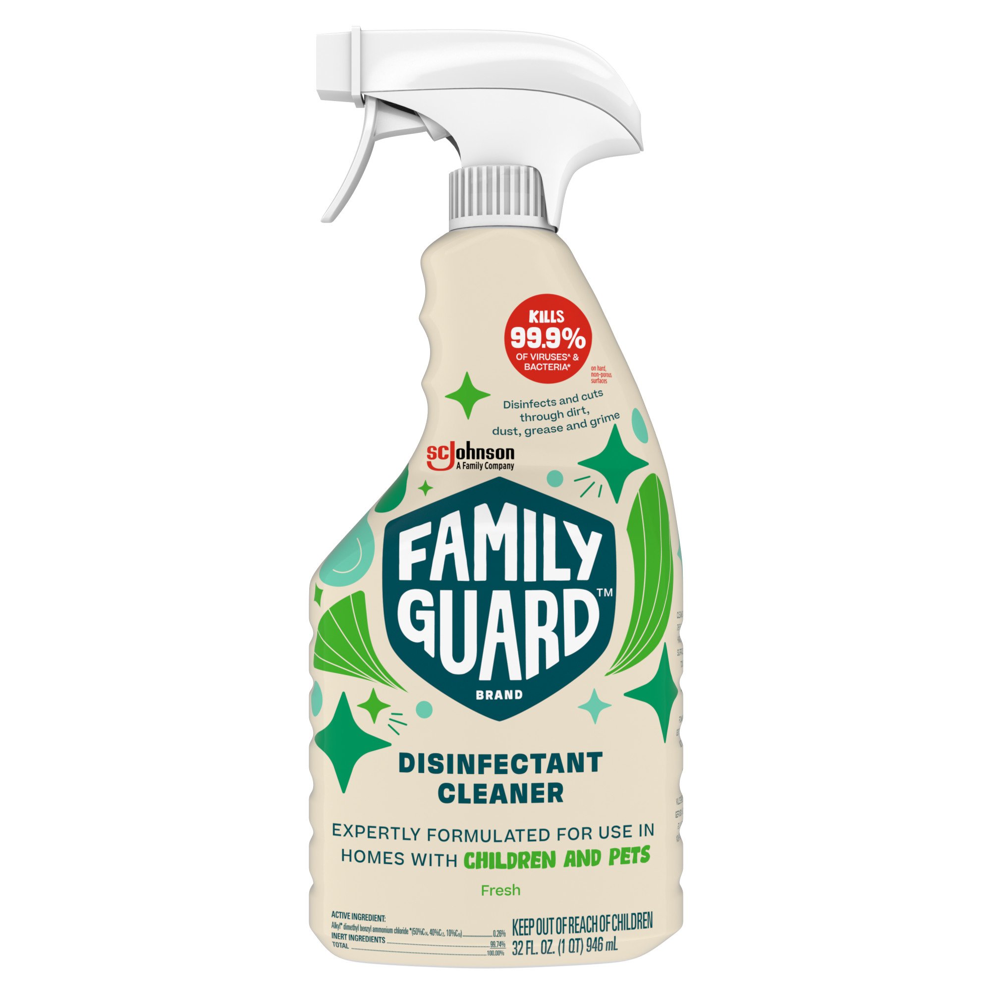 Family Guard Fresh Scent Disinfectant Cleaner Spray - Shop All purpose ...