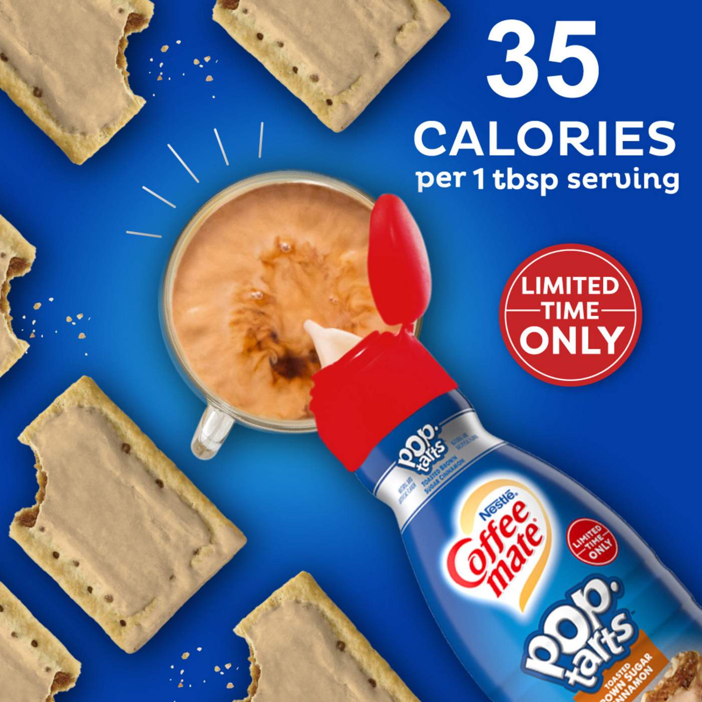 Nestle Coffee Mate Pop Tarts Brown Sugar Cinnamon Liquid Coffee Creamer ...