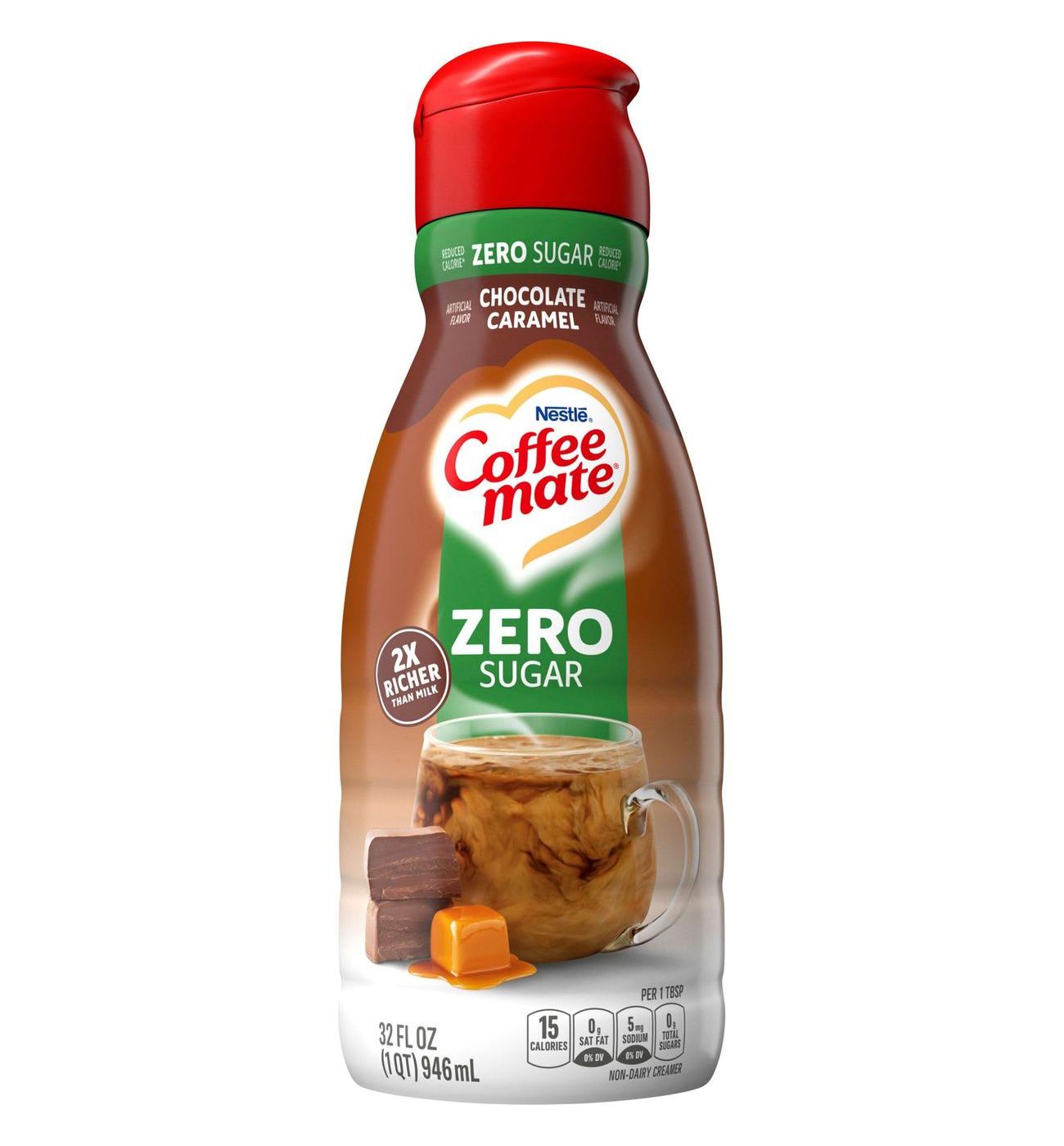 Nestle Coffee Mate Zero Sugar Liquid Coffee Creamer - Chocolate Caramel ...