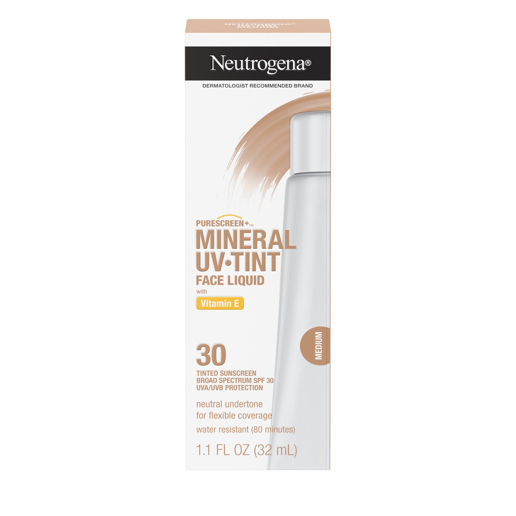 Neutrogena Purescreen+ Mineral UV Tinted Sunscreen SPF 30 - Medium ...