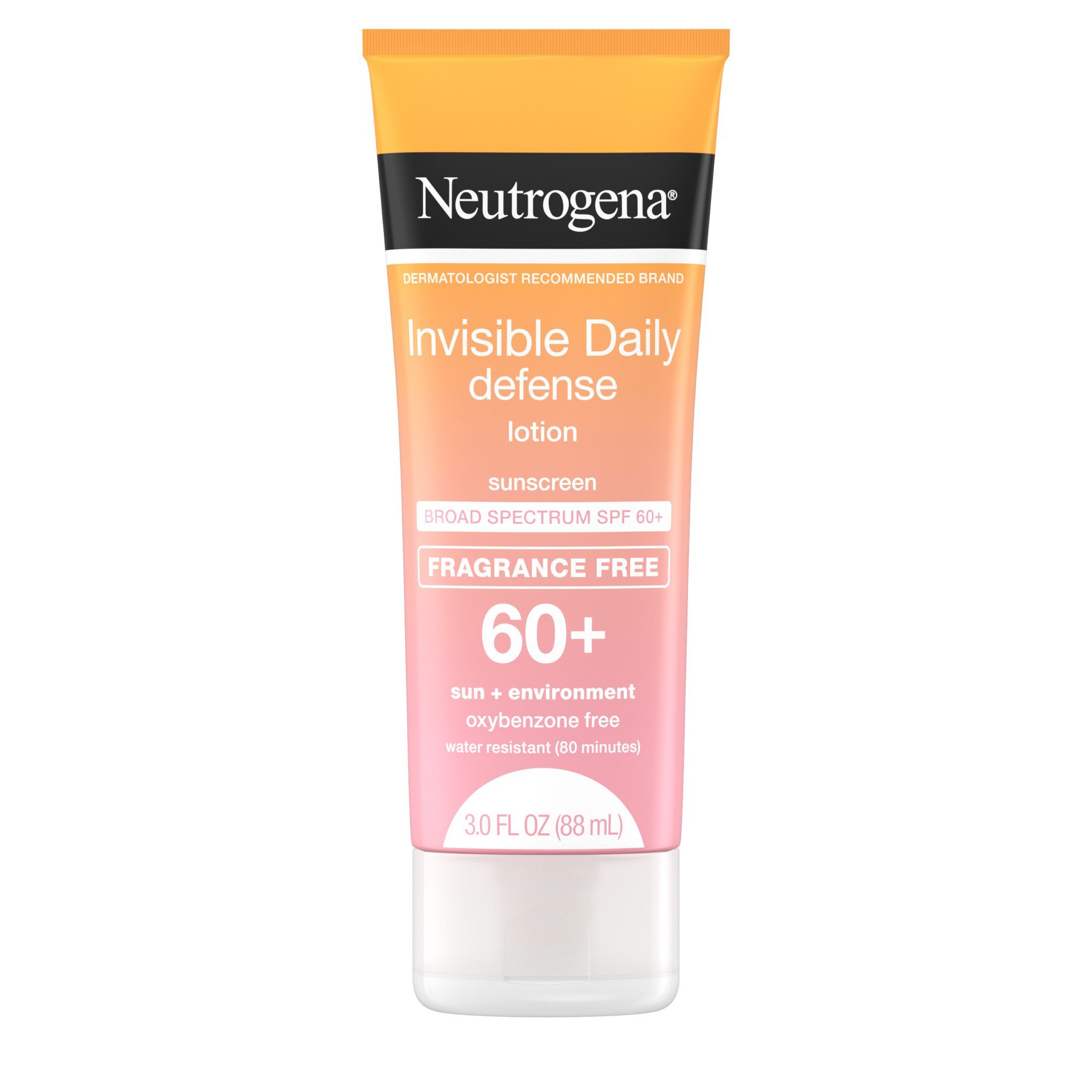 Neutrogena Invisible Daily Defense Sunscreen Lotion Broad Spectrum SPF 60+ Fragrance Free - Shop ...