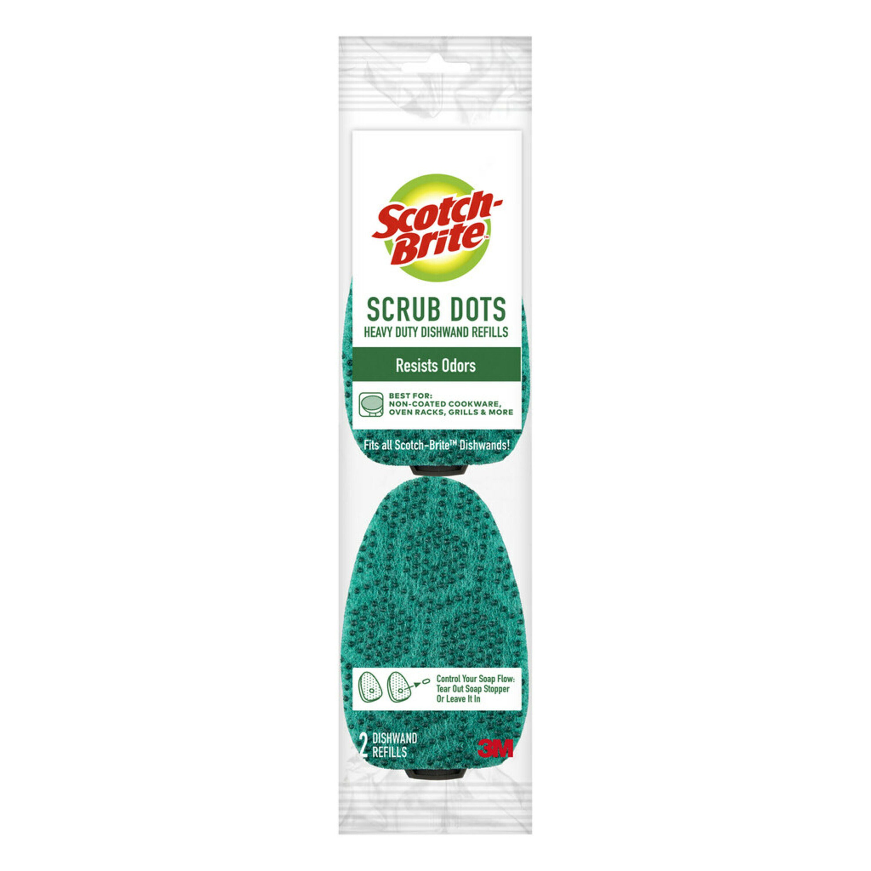 Scotch-Brite Scrub Dots Heavy Duty Dishwand Refills - Shop Cleaning ...