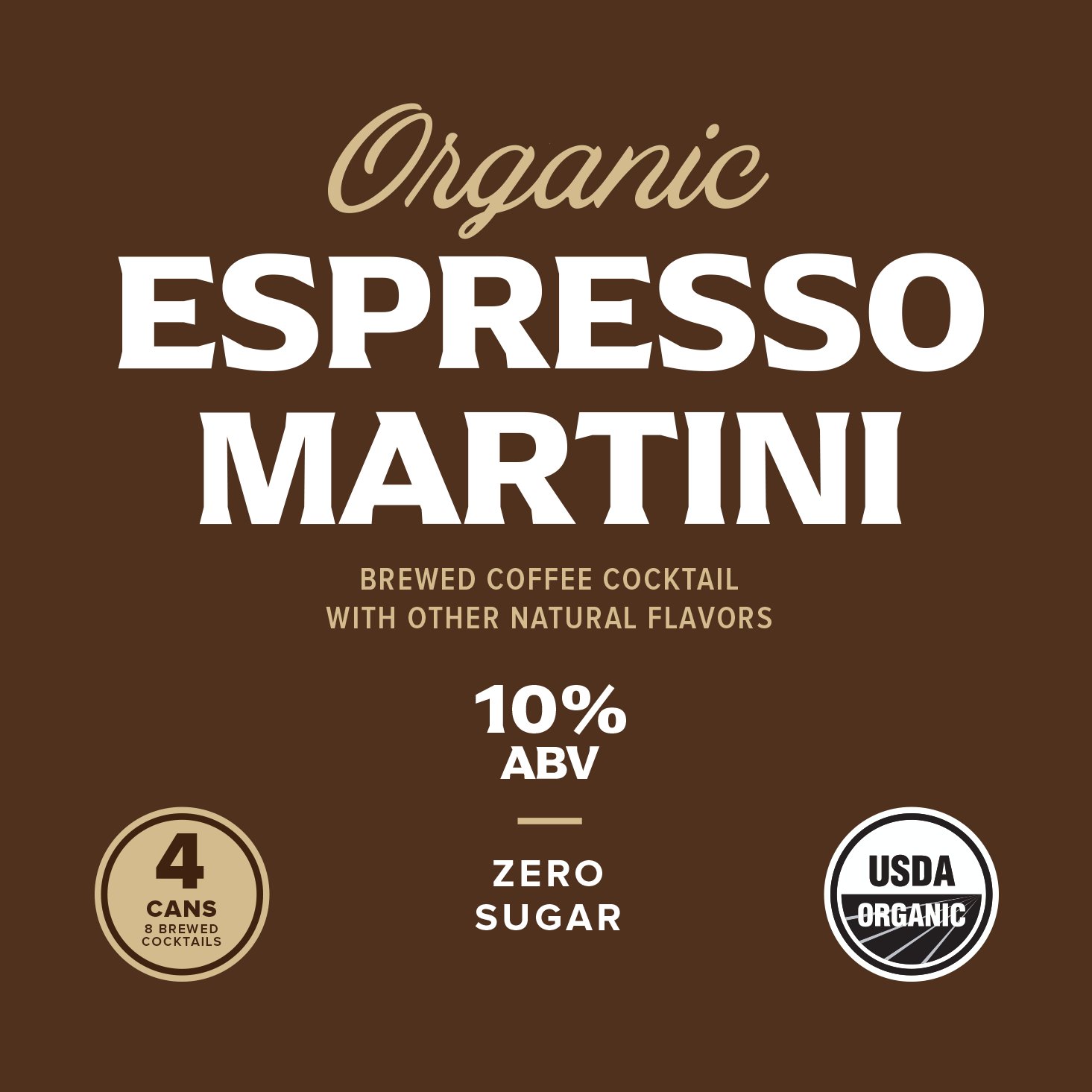 Crook & Marker Organic Expresso Martini 12 oz Cans - Shop Malt ...