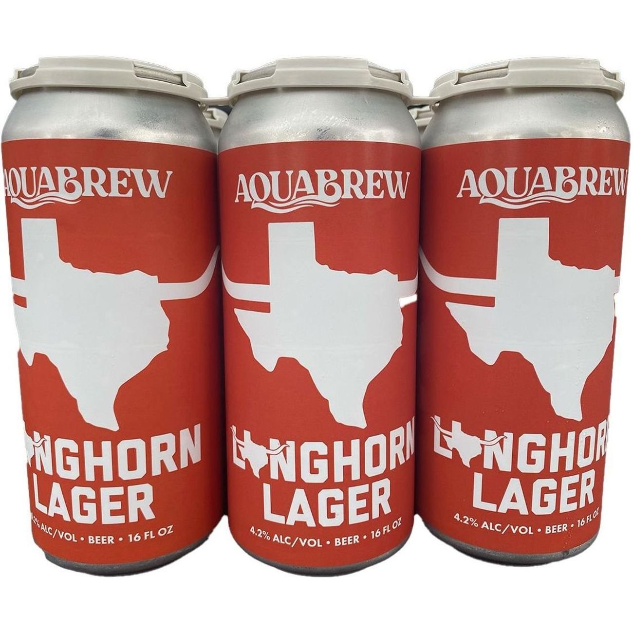 Aquabrew Longhorn Lager Craft Beer 6 pk Cans - Shop Beer at H-E-B