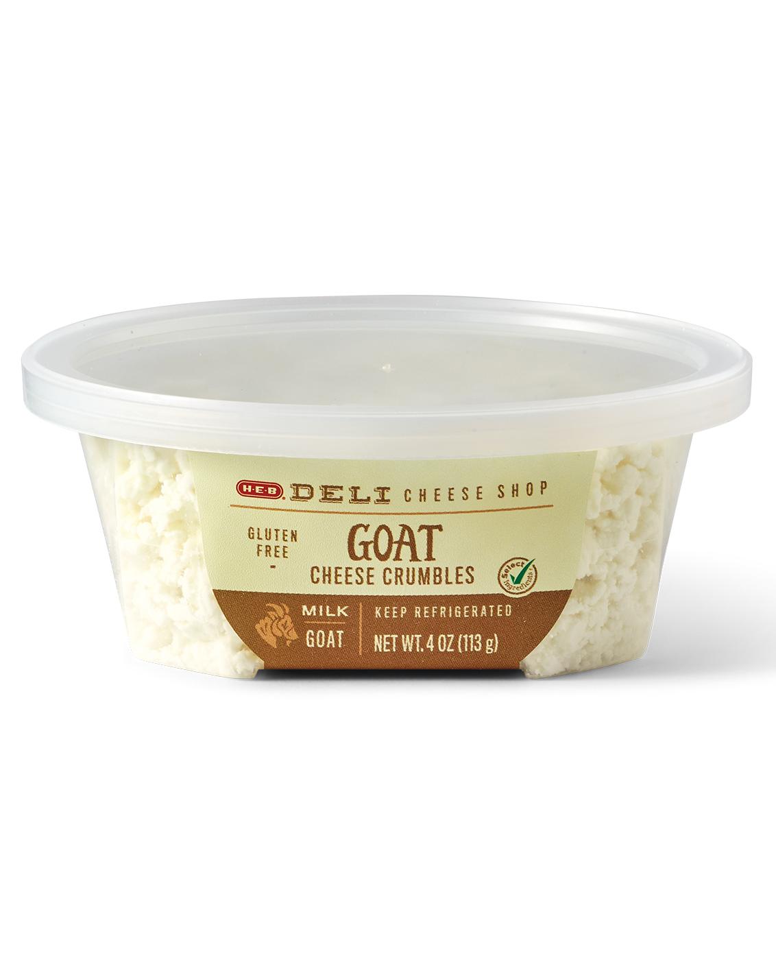 H-E-B Deli Goat Cheese Crumbles - Shop Cheese at H-E-B